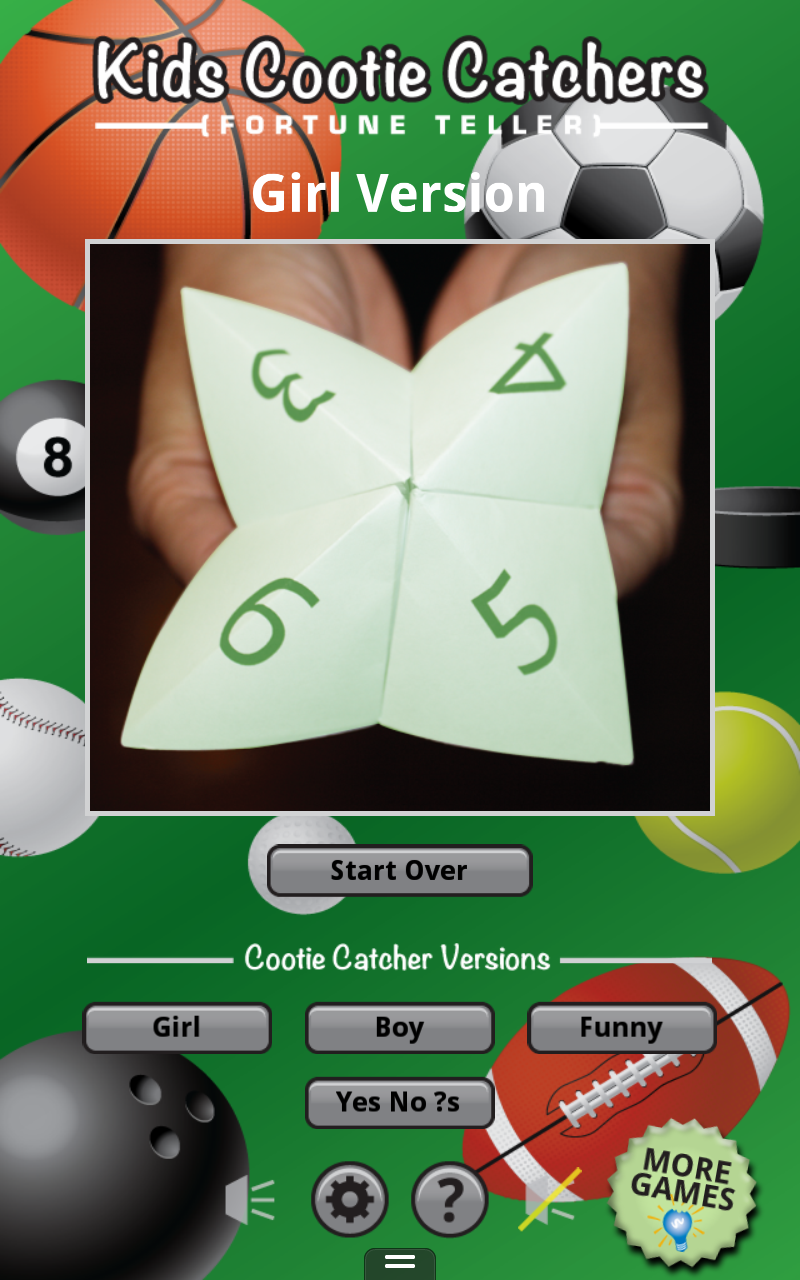 Kids Cootie Catchers (Fortune Teller) - App on Amazon Appstore