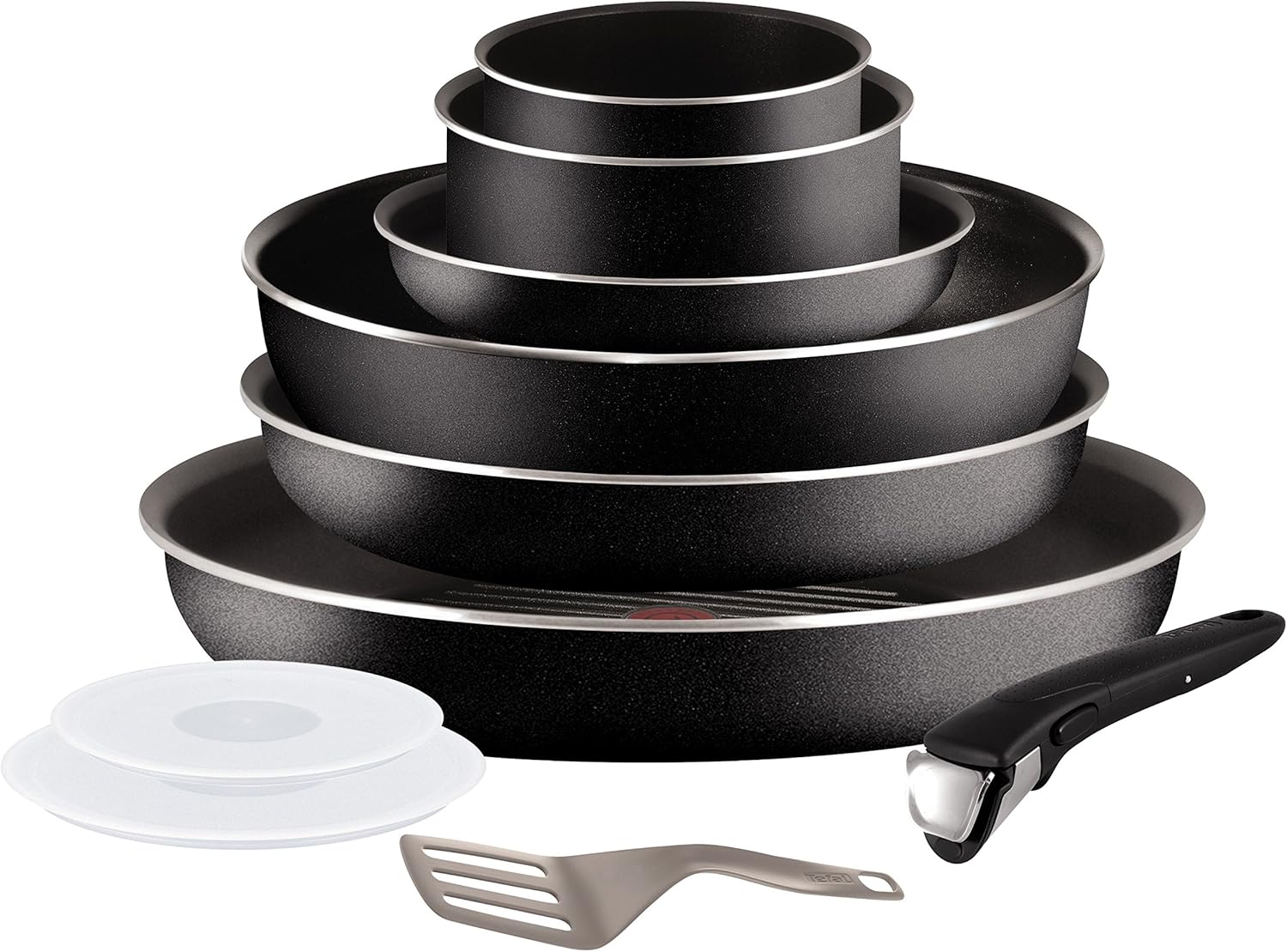 Stainless Steel Saucepan Set TEFAL INGENIO EMOTION L896S404 Set Of 3 ...