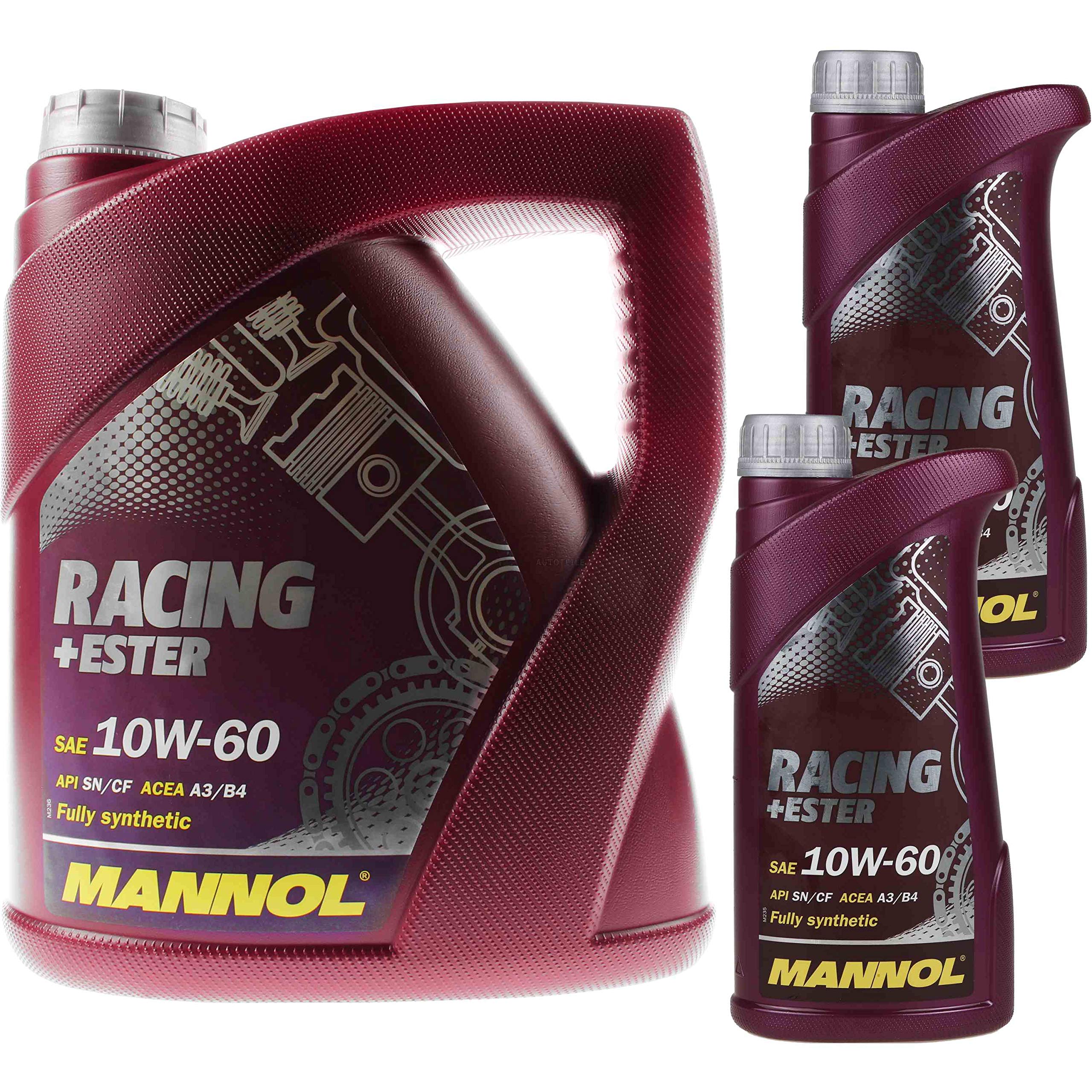 4 + 2 (6 Liter), MANNOL RACING+ESTER 10W-60 MOTORÖL : Amazon.de: Auto ...
