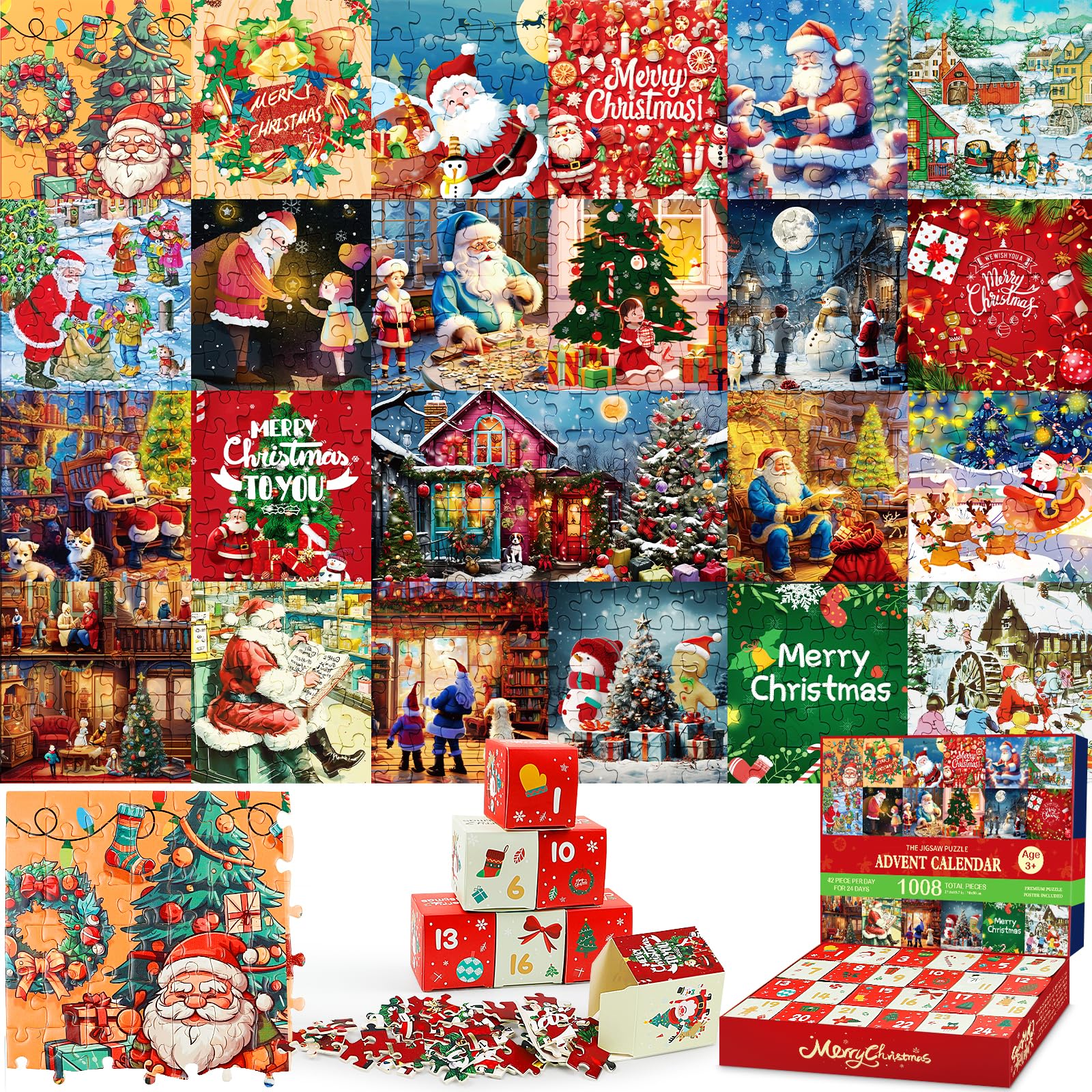 Snapklik.com : Puzzle Advent Calendar 2024, Jigsaw Puzzle 24 Days ...