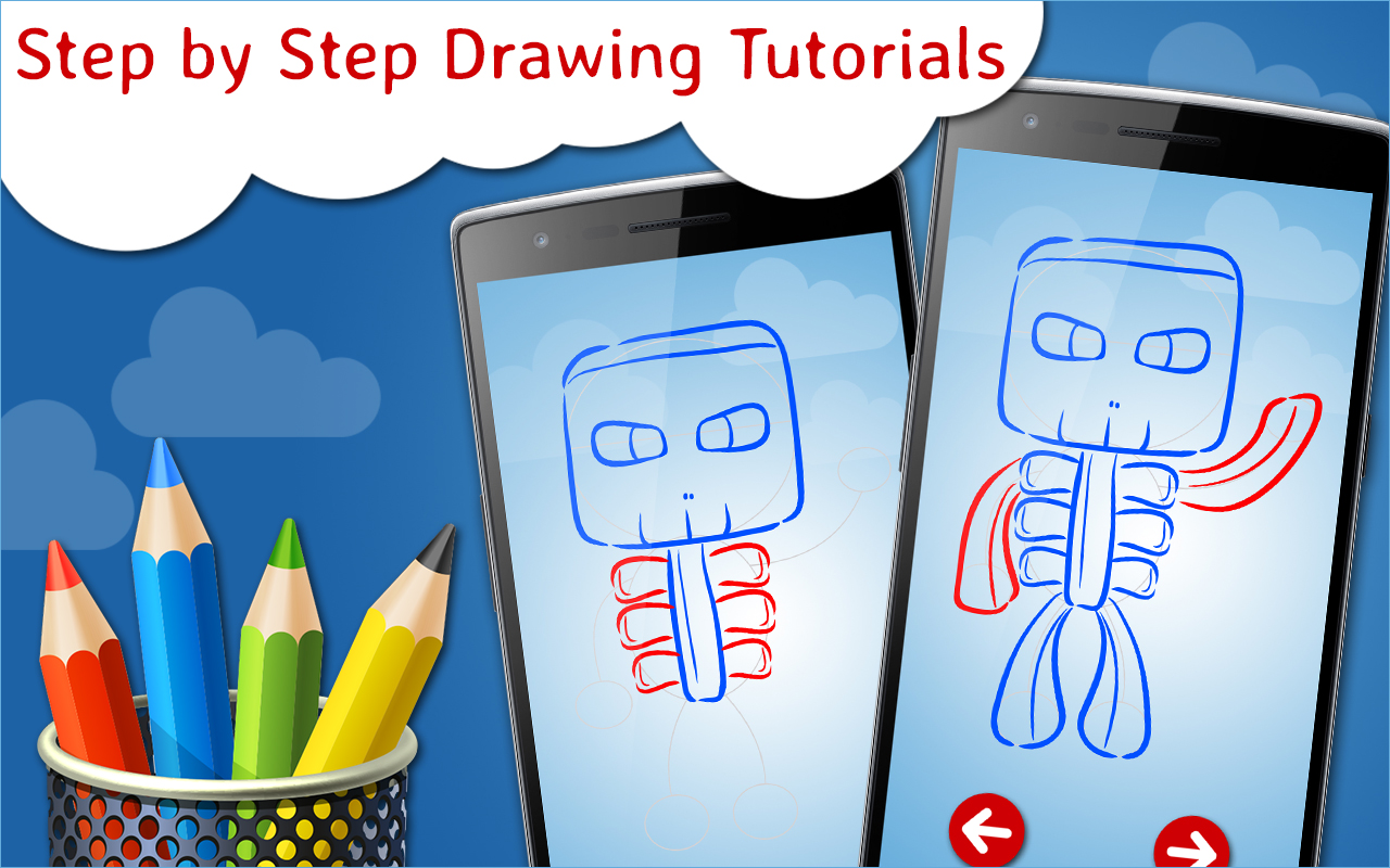 How to Draw Minecraft step by step Drawing App - App on the Amazon Appstore