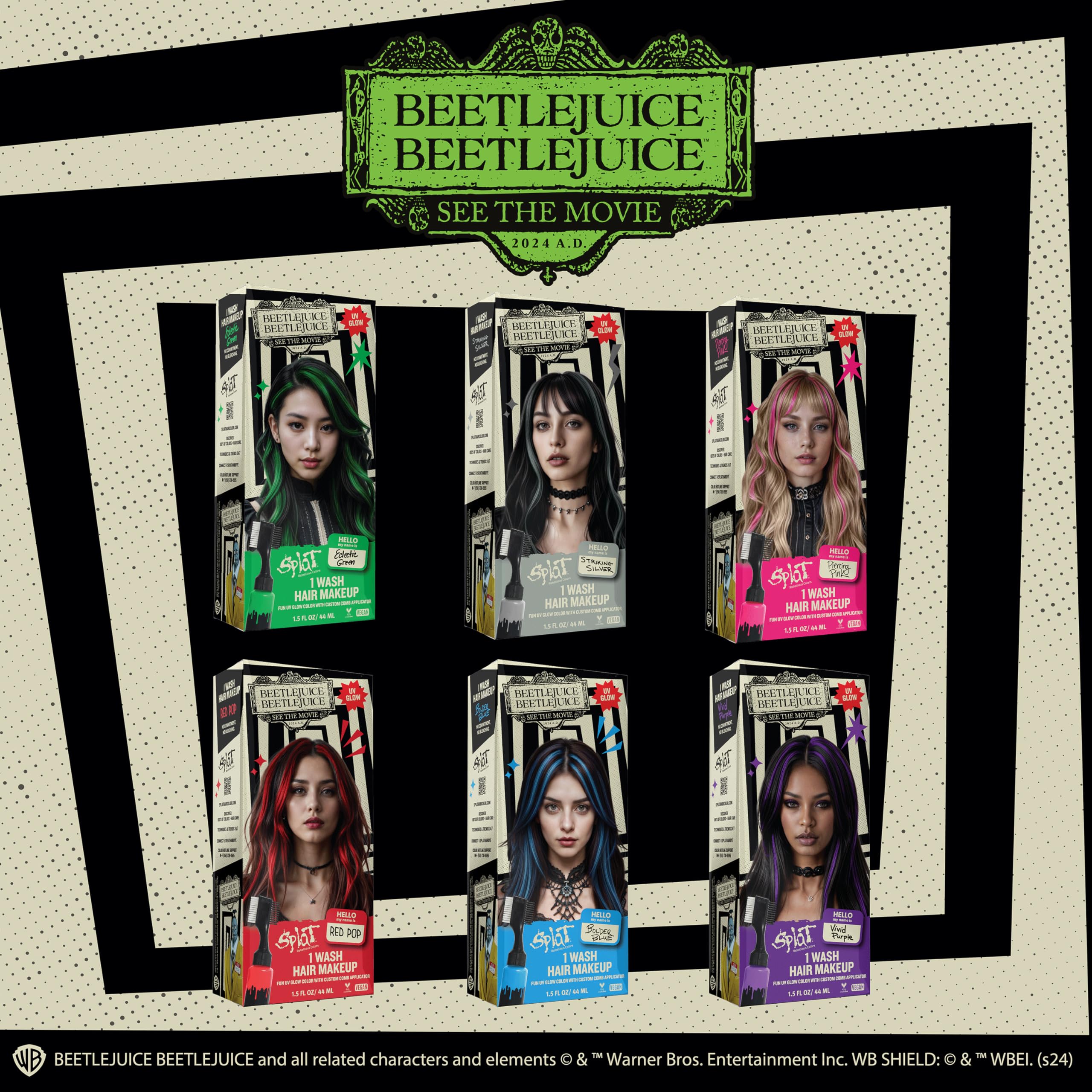 Snapklik.com : Beetlejuice Beetlejuice Splat 1-Wash Temporary Hair Dye