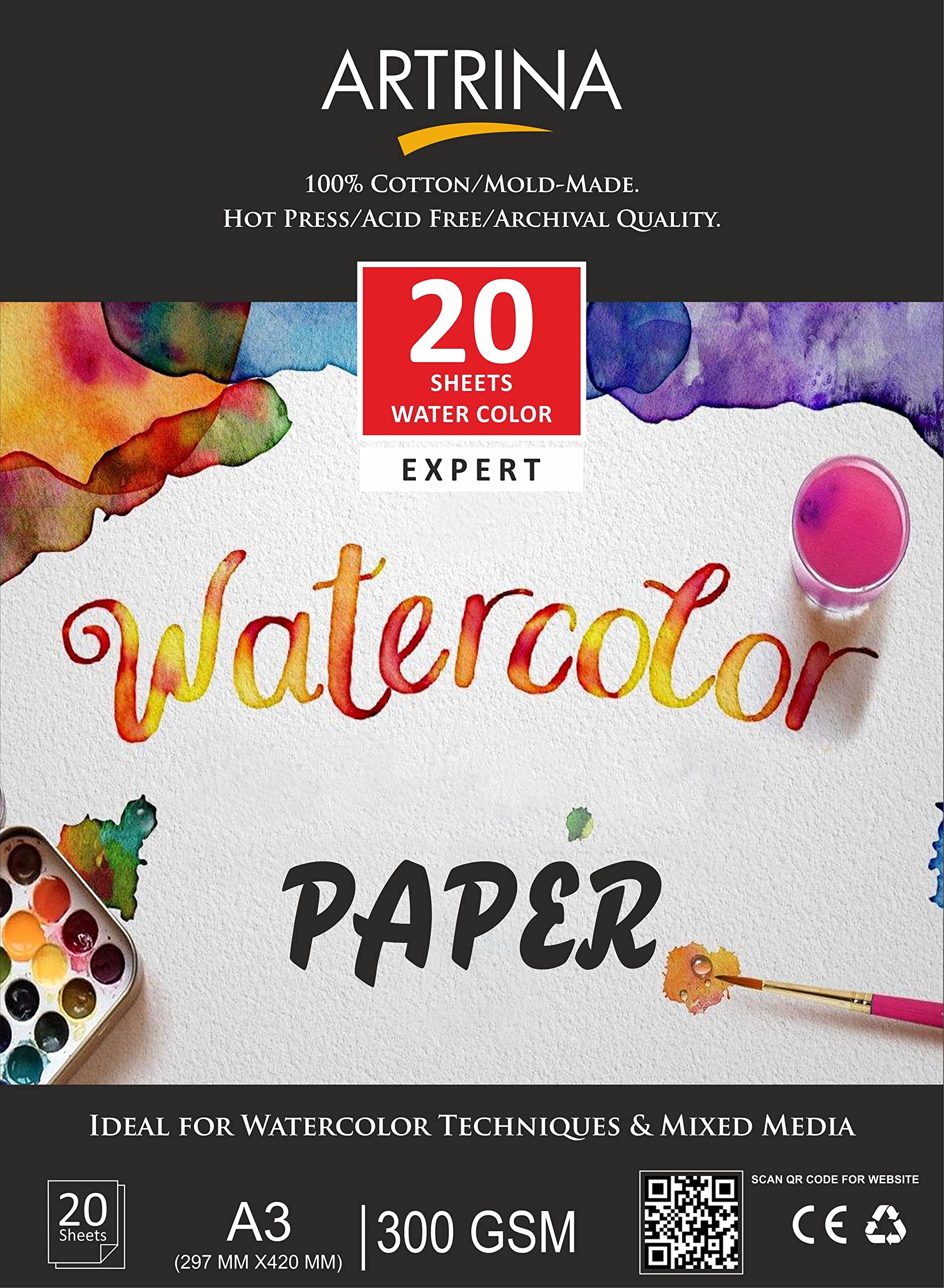 Watercolor Paper Scan