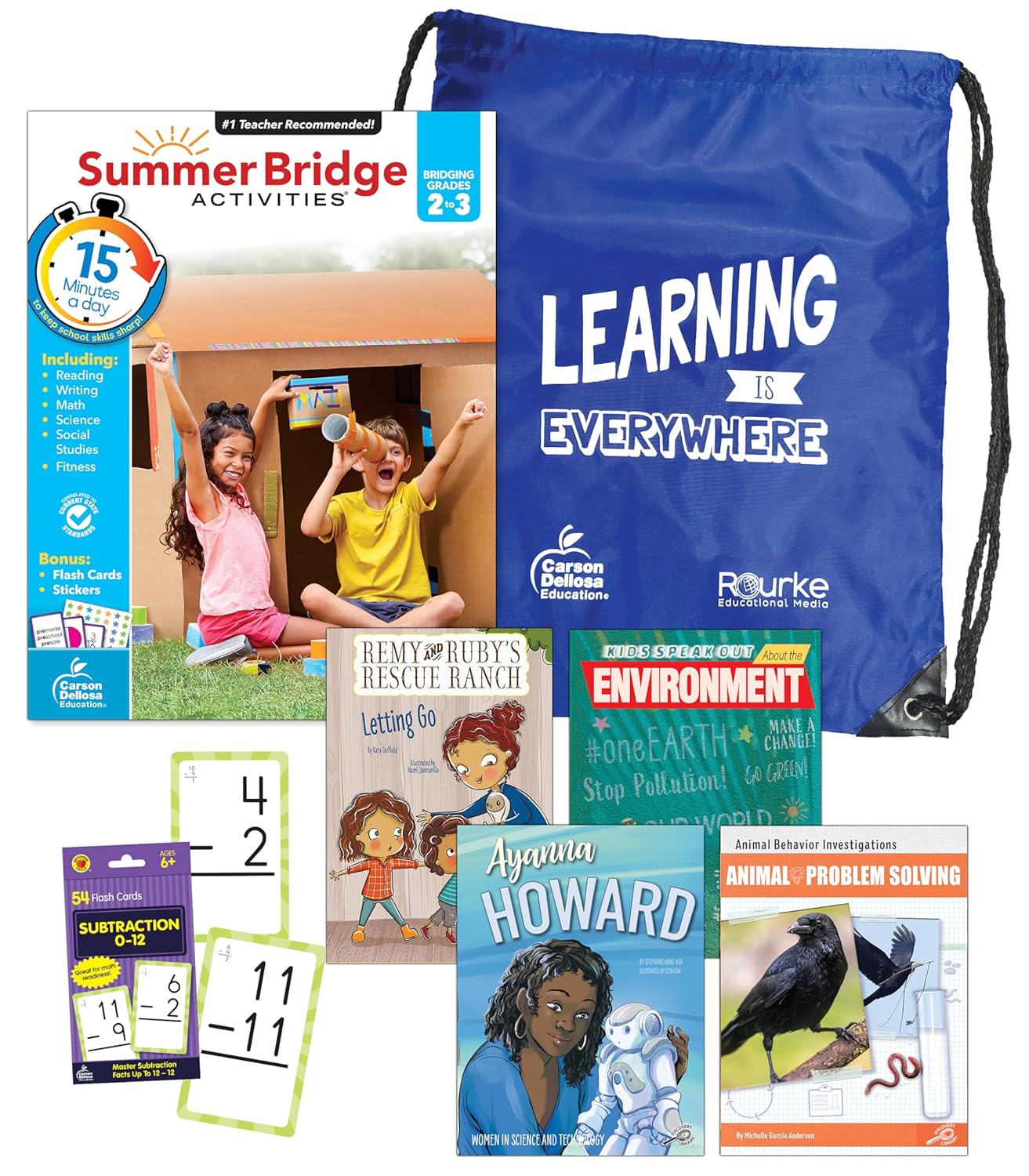 Summer Bridge Activities 2-3 Bundle, Ages 7-8, Math, Language Arts, and ...
