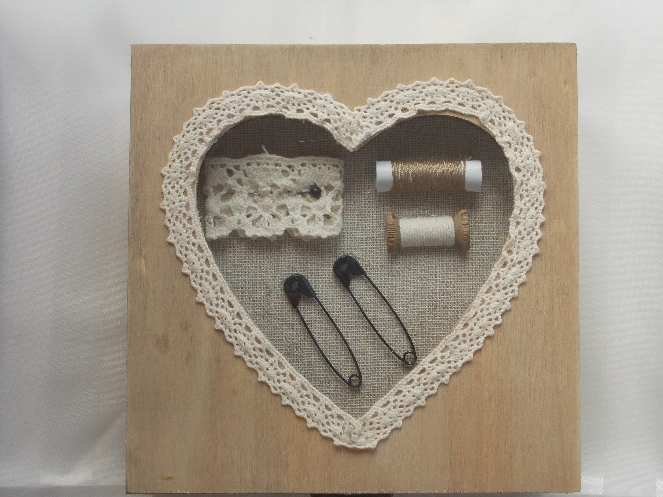 Sewing Box - Sweet Shabby Chic Antique Style Decorative Small Wooden ...