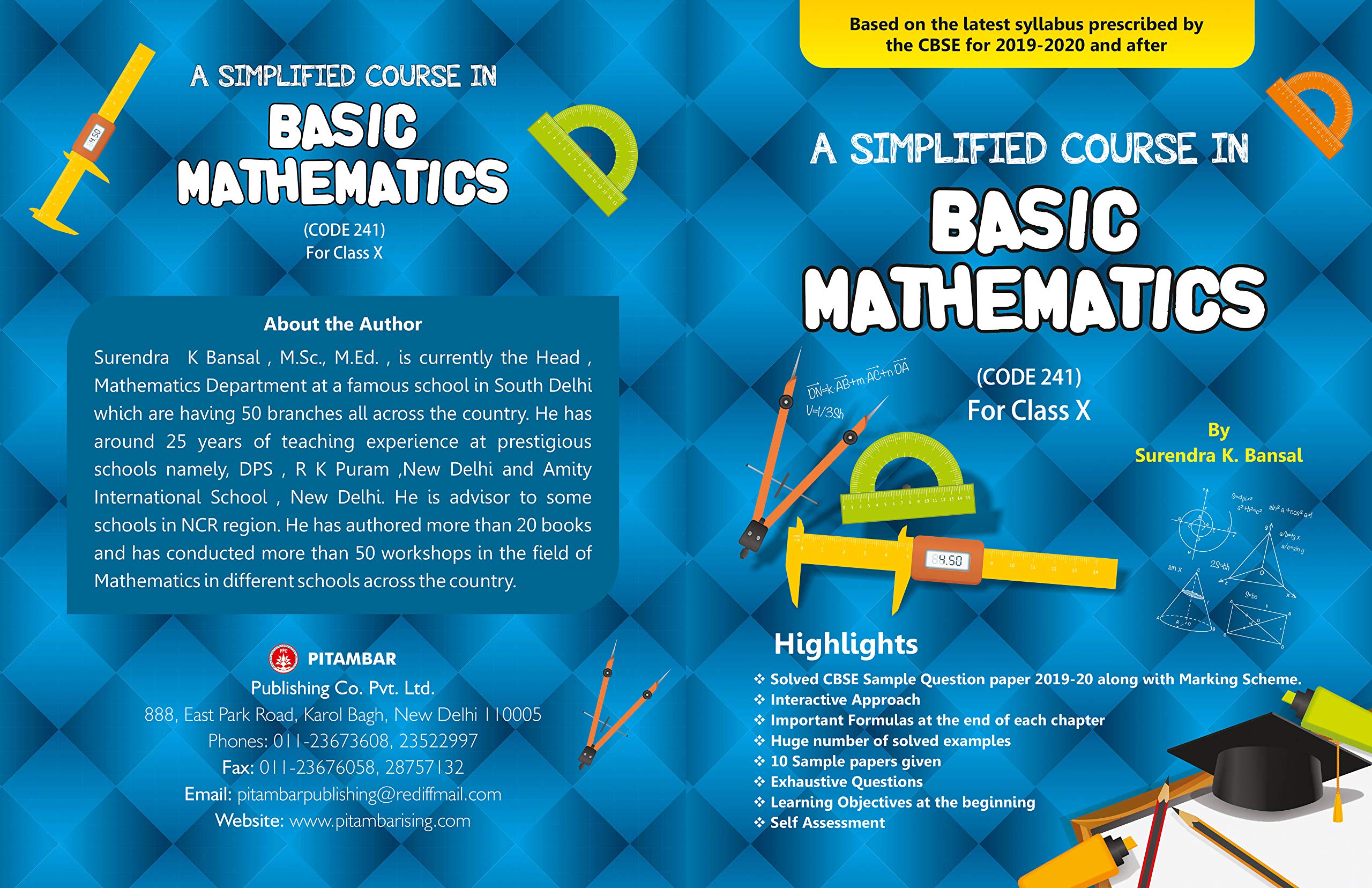 A SIMPLIFIED COURSE IN BASIC MATHEMATICS CLASS X : SURENDRA K BANSAL ...