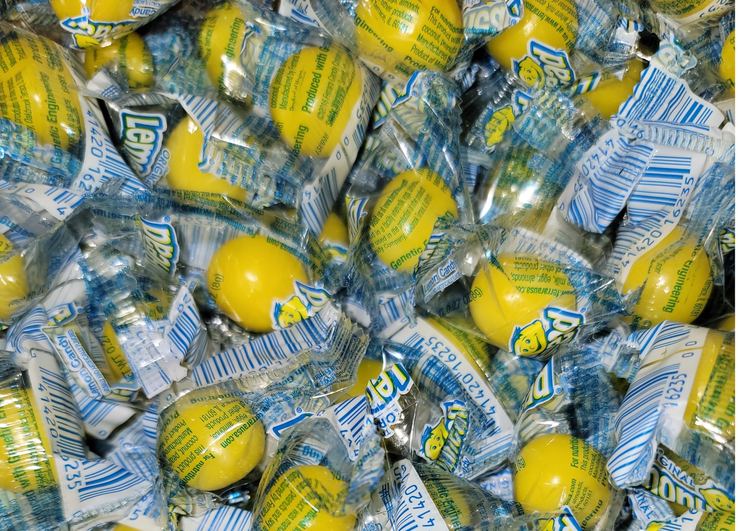 Amazon.com : Bayside Candy Lemon Wrapped Jawbreakers Bulk | Lemon hard ...