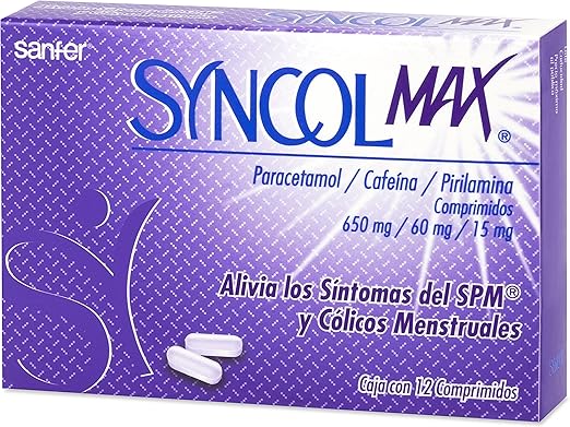 Syncol Comprimidos Max, 12 Piezas : Amazon.com.mx: Salud y Cuidado Personal