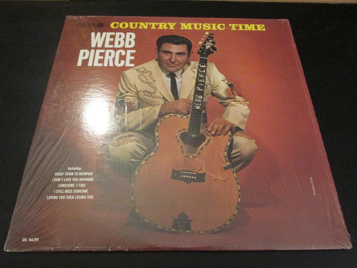 Amazon.com: WEBB PIERCE - country music time DECCA 74659 (LP vinyl ...