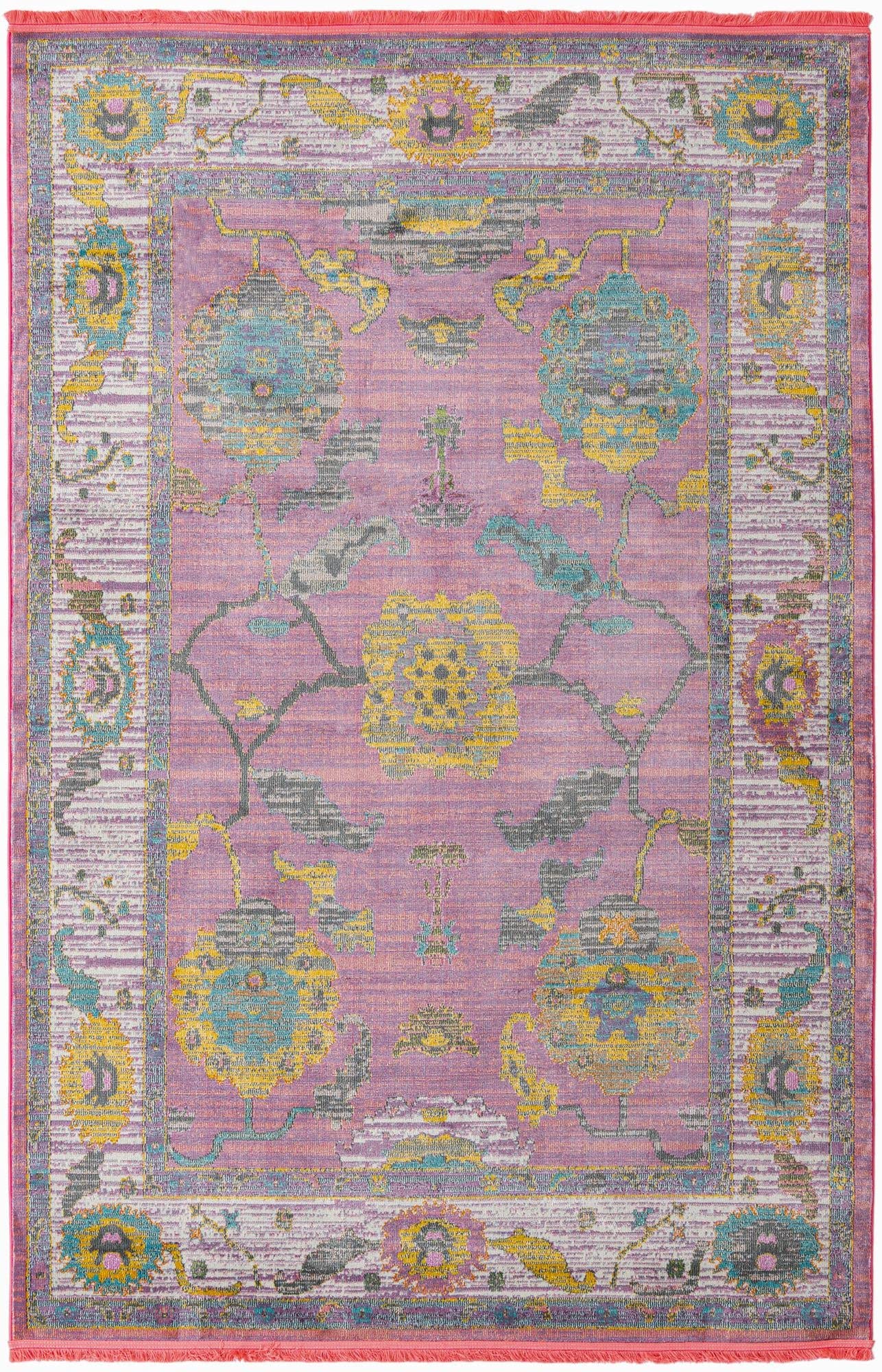 Amazon.com: Rugs.com Paragon Collection Rug – 6' x 9' Pink Medium-Pile ...