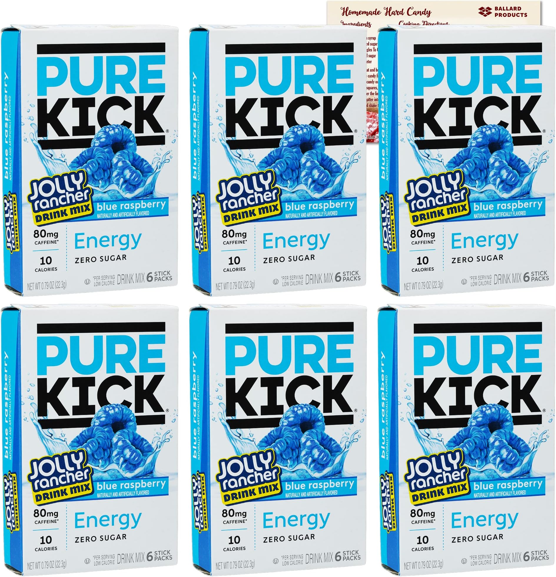 Amazon.com : Jolly Rancher Blue Raspberry Energy Drink Mix Pack of 6-6 ...