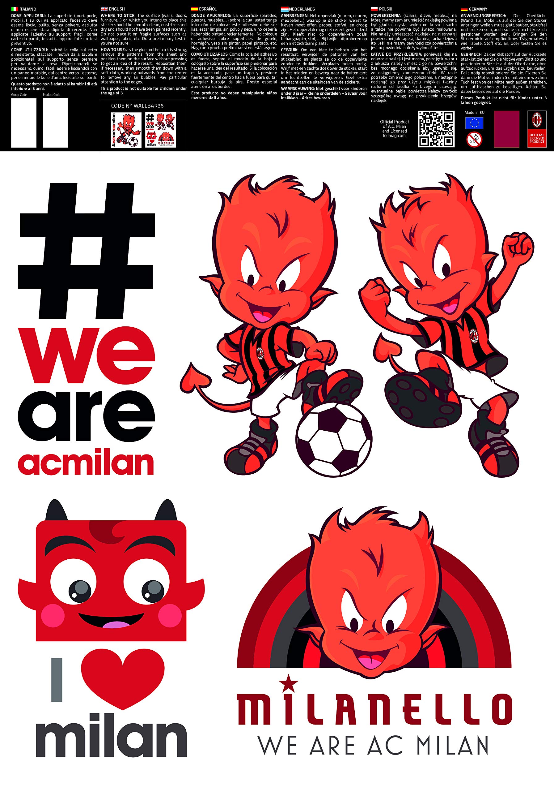 Fondo De Pantalla De Dibujos Animados Del Ac Milan Para Escritorio