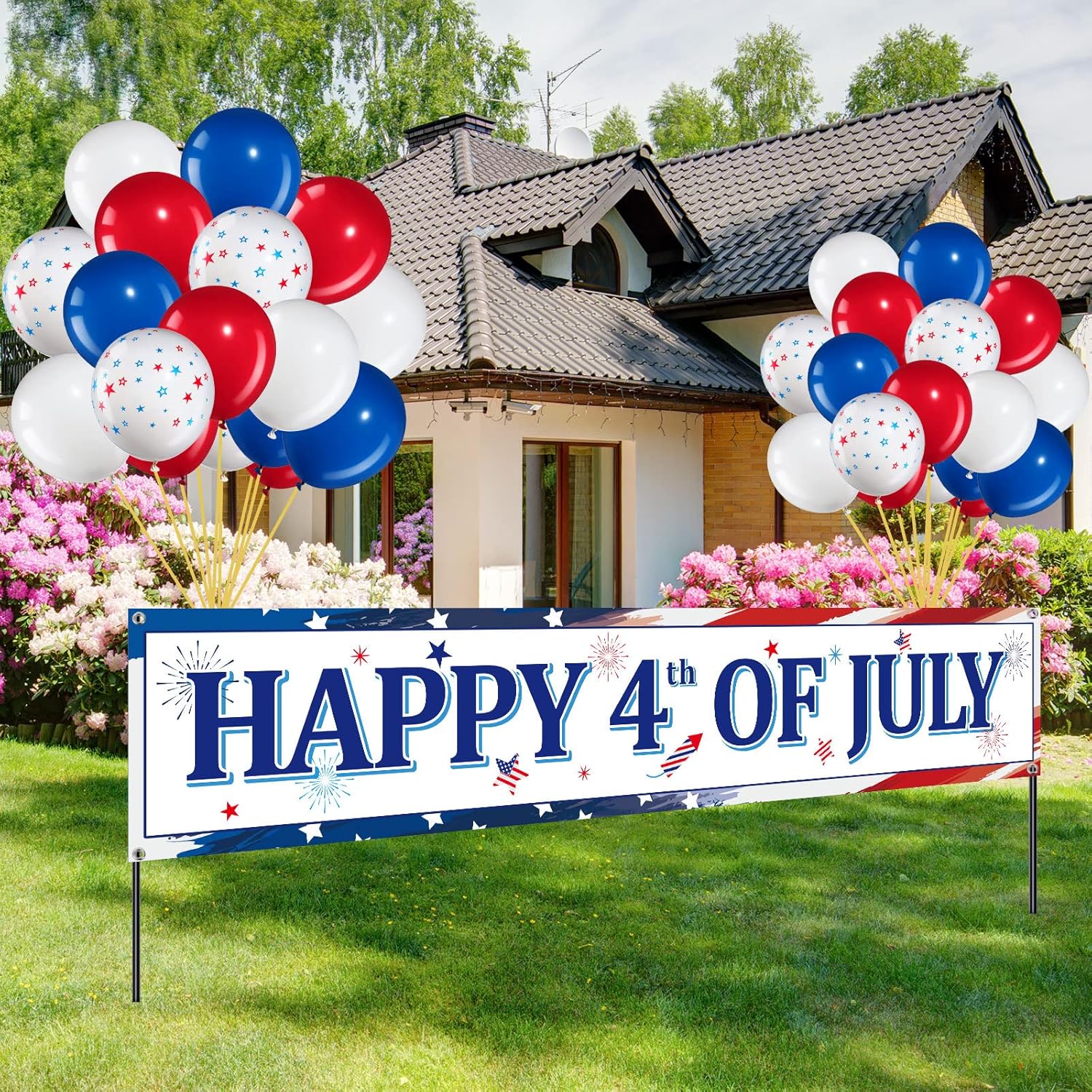 Amazon.com: Liliful 36 Pcs 4th of July Decorations Outdoor Includes 4th ...