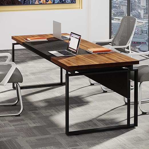 Amazon.com: Tribesigns 63" Modern Conference Table with Splicing Board ...
