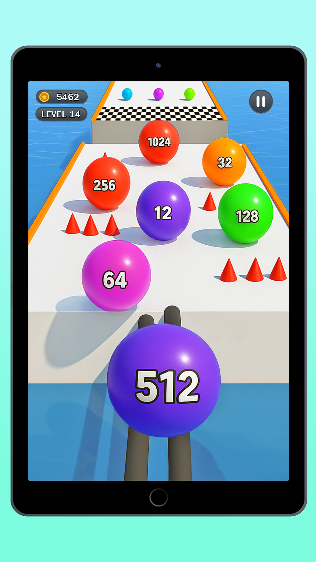 2048 Ball Rush! Numbers Ball Run Merge Master - 2248 Number Rolling ...