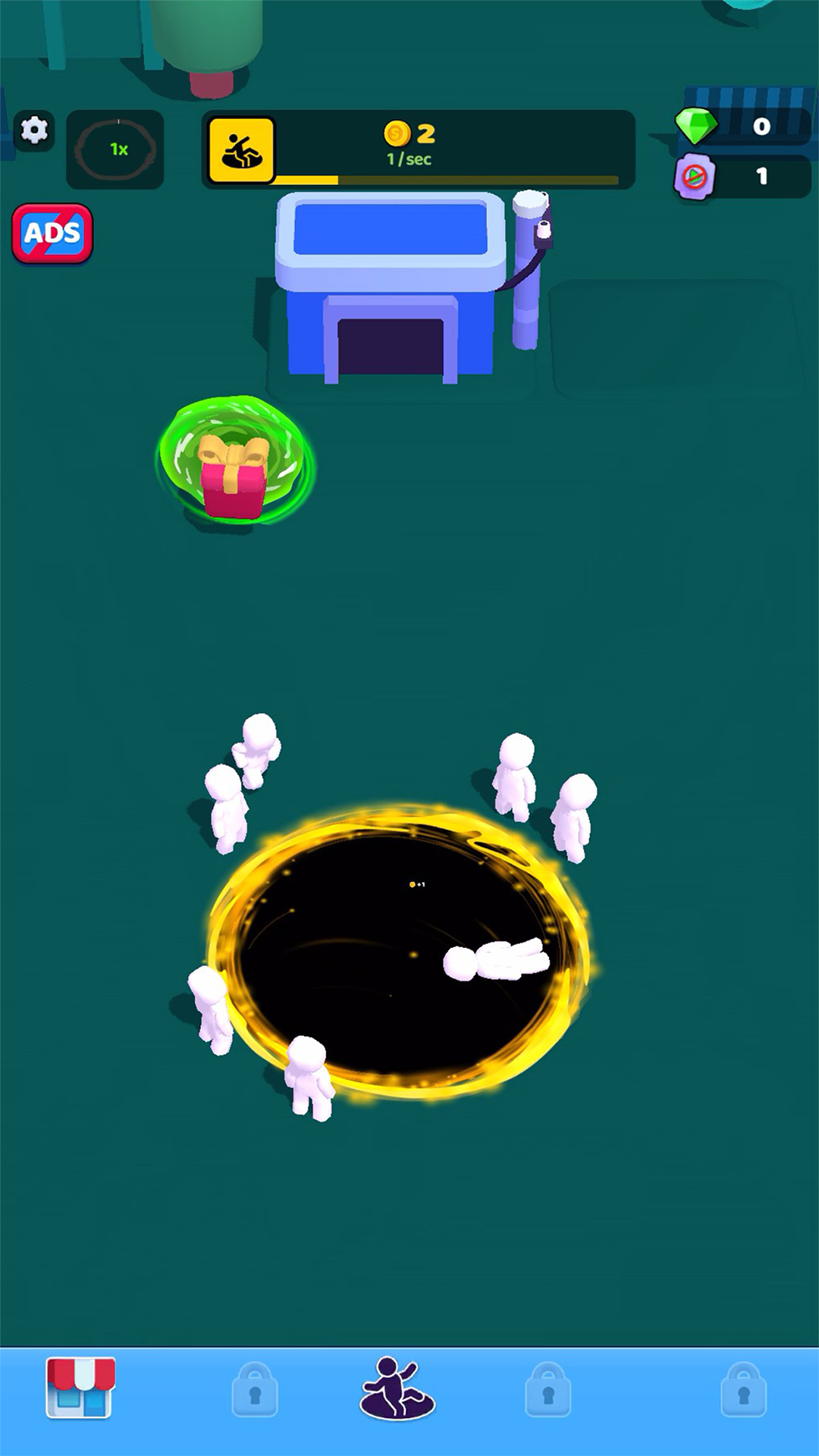 Crowd eater: Idle black hole. Destroying crowd simulator - App on the ...