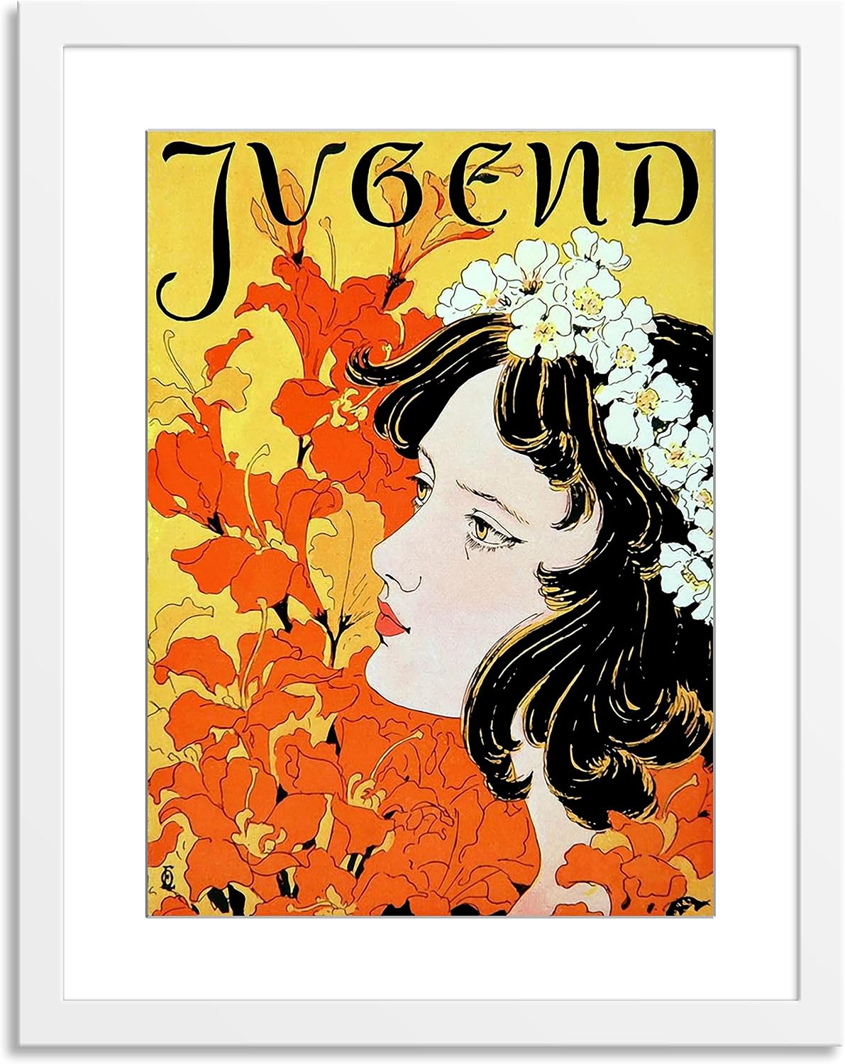 Amazon.com: Gallery Direct Jugendstil German Art Nouveau Poster on ...