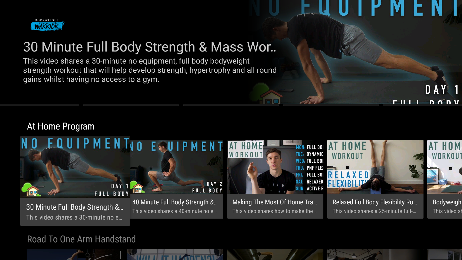 Bodyweight Warrior - App on Amazon Appstore