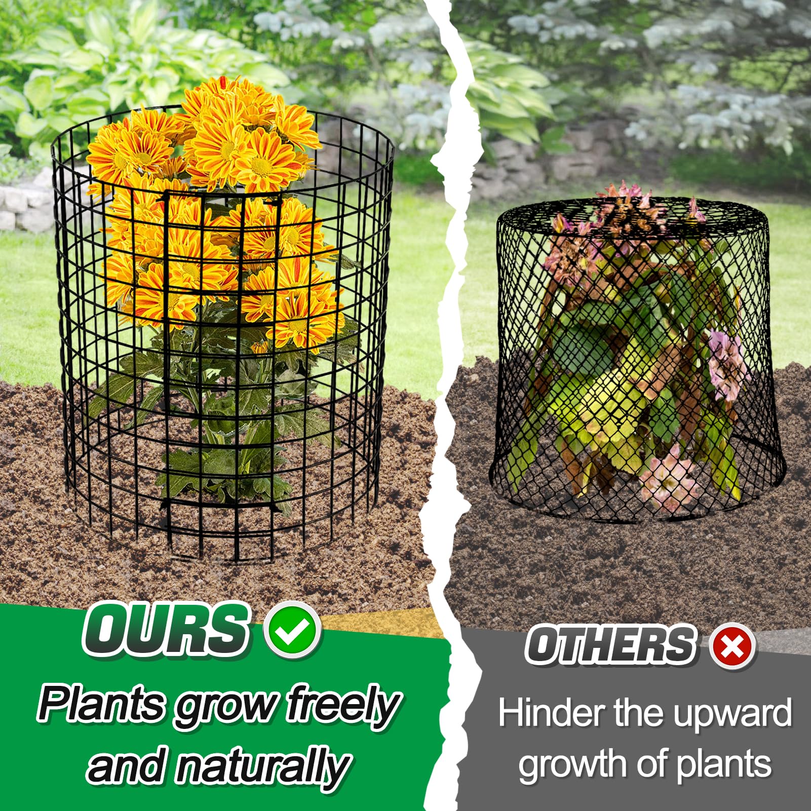 Cages To Protect Young Plants Large Crop Cage With Zippered Door For