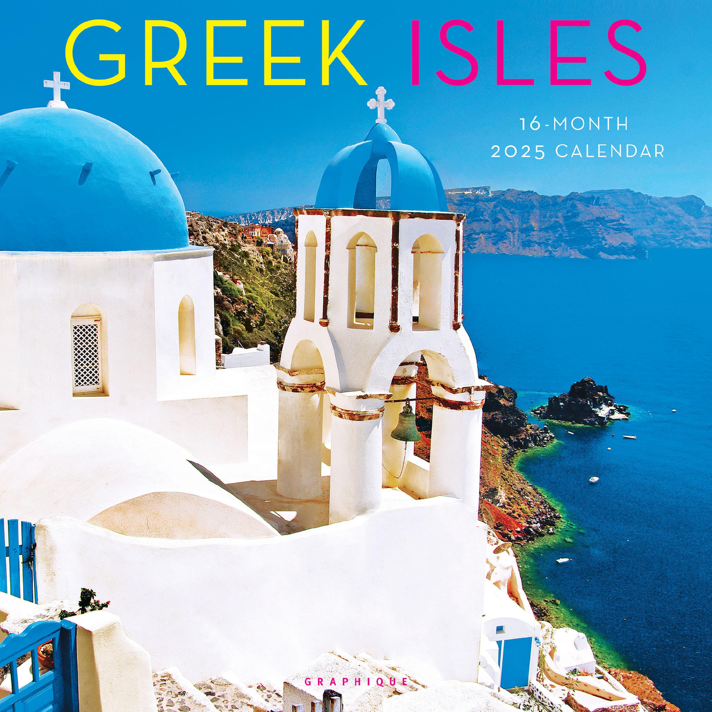 Amazon.com: Graphique 2025 Greek Isles Wall Calendar | 12” x 12 ...