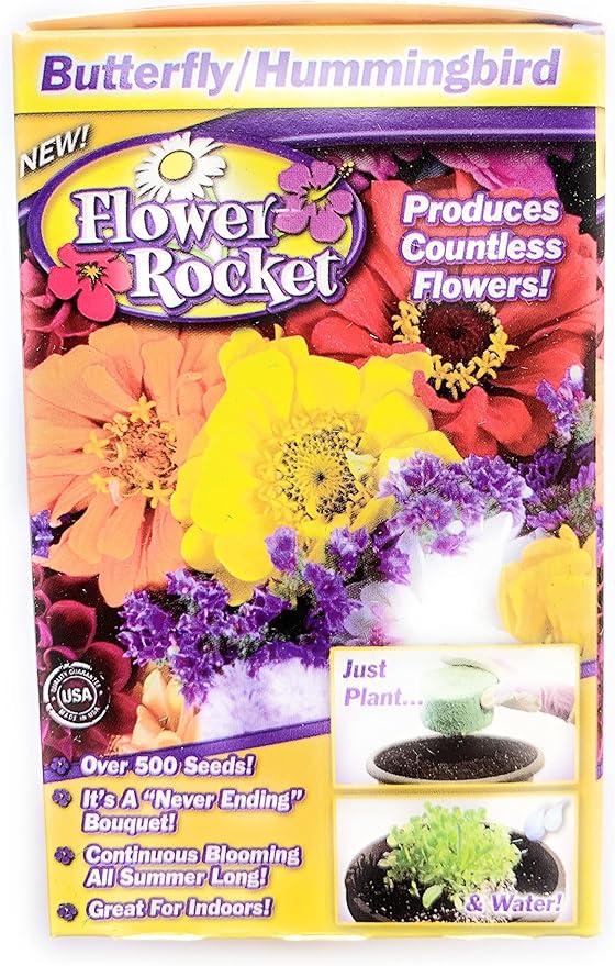 Amazon.com: Flower Rocket As Seen On TV Butterfly/Hummingbird : Patio ...