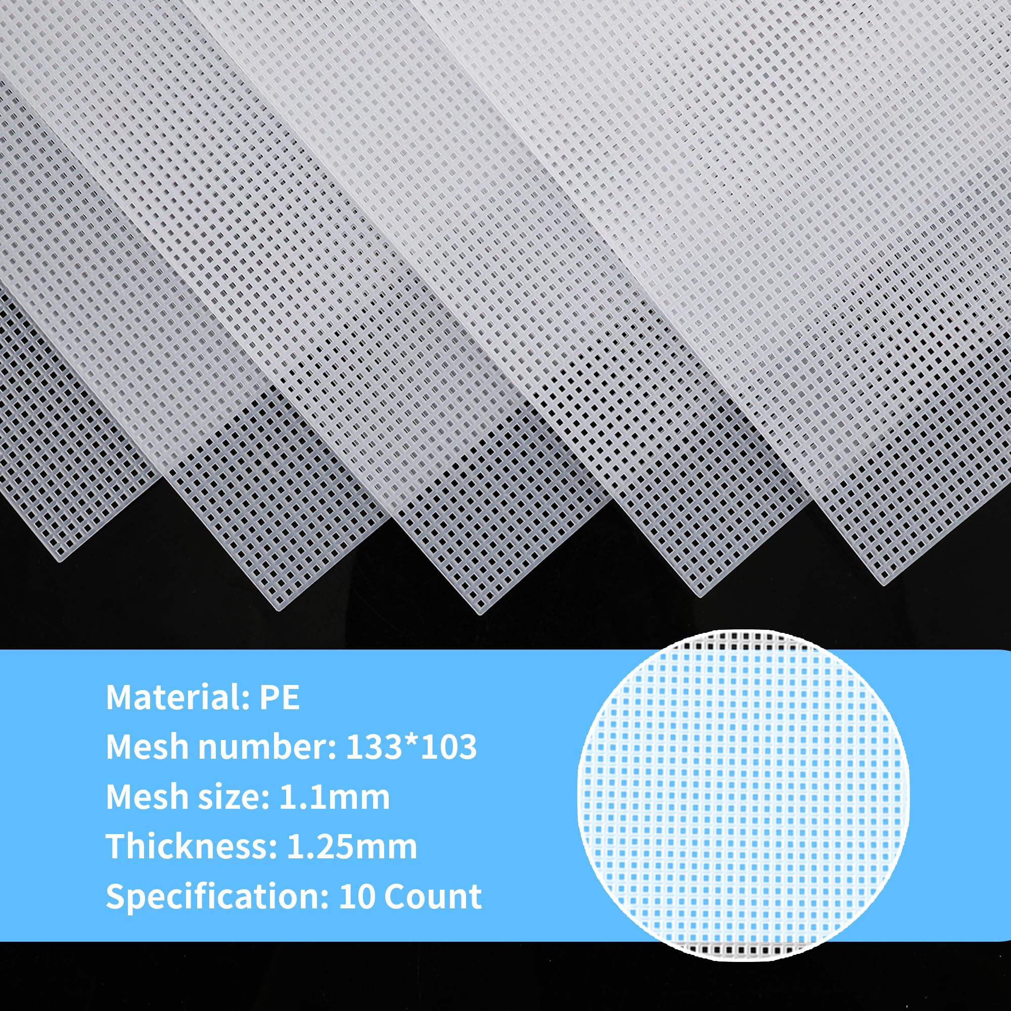 10 Mesh Plastic Canvas Sheets Generic 10 Pieces Plastic Mesh Canvas