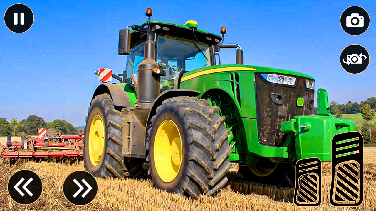 Tractor Farming Simulator Virtual Farmer Life Thresher & Harvester ...
