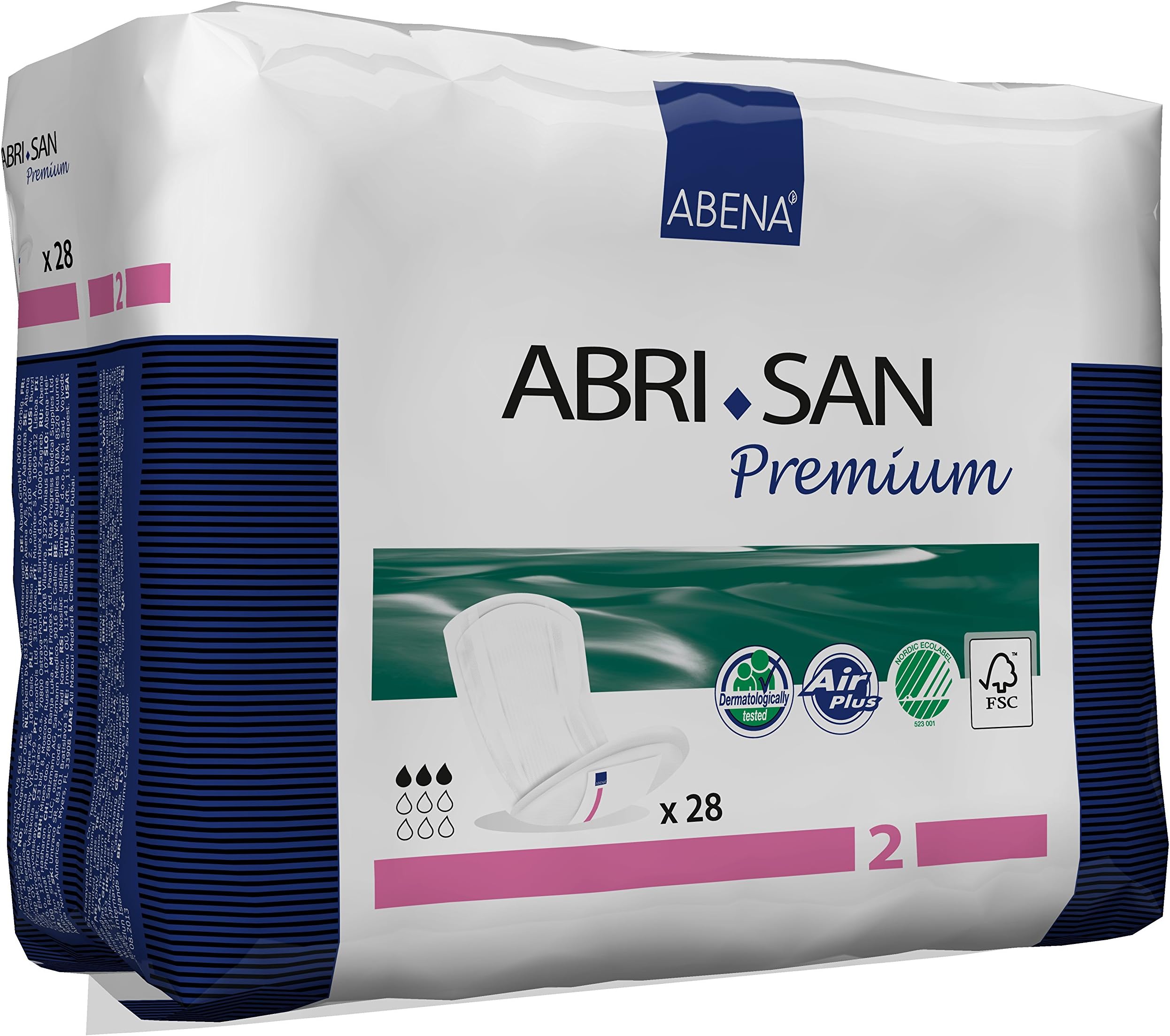 Amazon.com: Abena Abri-San Premium Incontinence Pads, Light Absorbency ...
