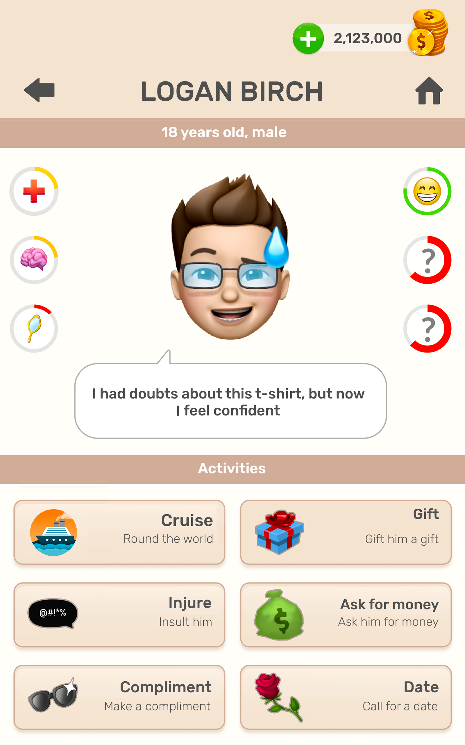 Real Life Sim is a text simulator! Live your life again: from infancy ...