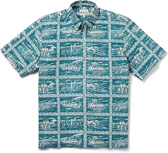 Amazon.com: Reyn Spooner Men's Hawaiian Shirt - Pullover Style, Classic Fit, Authentic Short ...