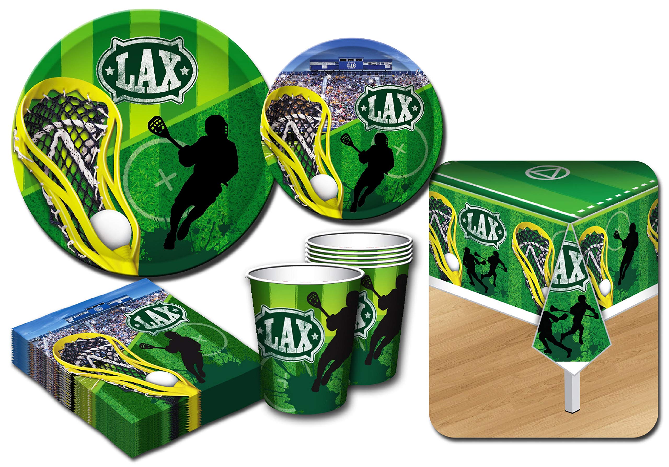 Amazon.com: Deluxe Lacrosse (LAX) Theme Party Supplies Set for 20 ...