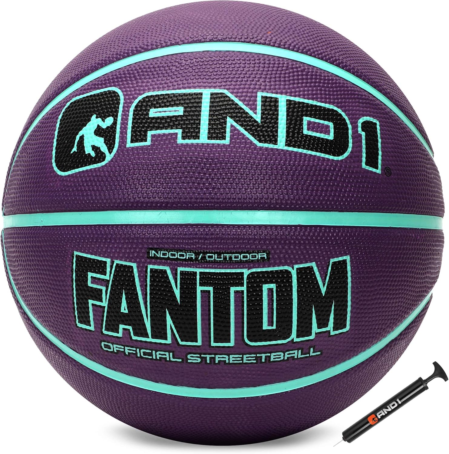 AND1 Fantom Rubber Basketball: Official Regulation Size 7 (29.5 inches ...