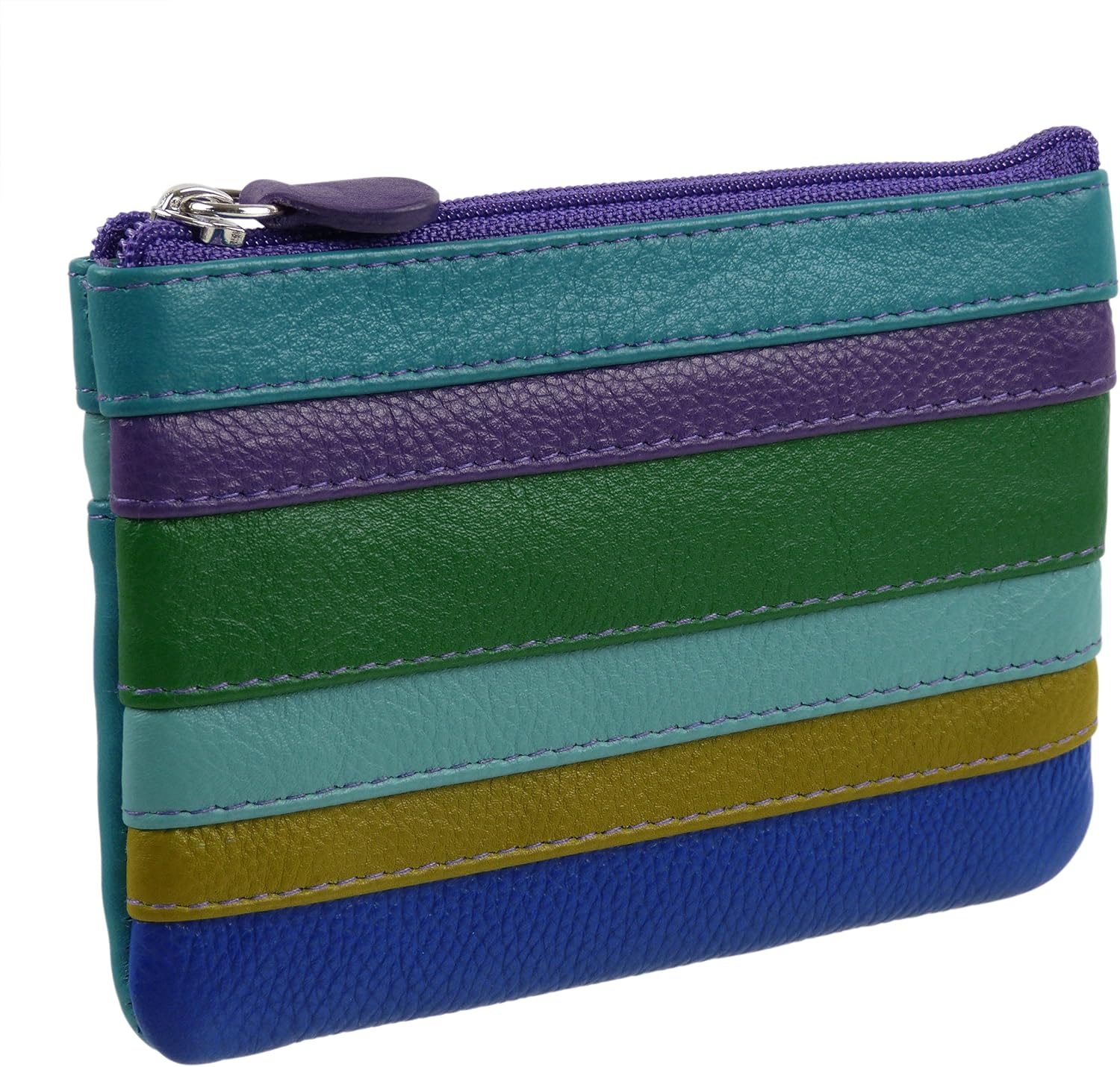 Amazon.com: iLi World Colourful Leather Coin Purses with Integral Key ...