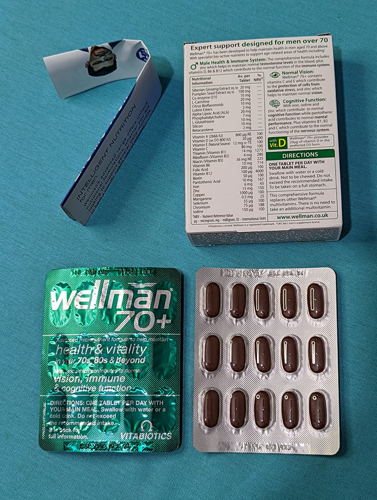 Wellman, Multivitamin Tablets for Men Over 70 Years : Amazon.co.uk ...