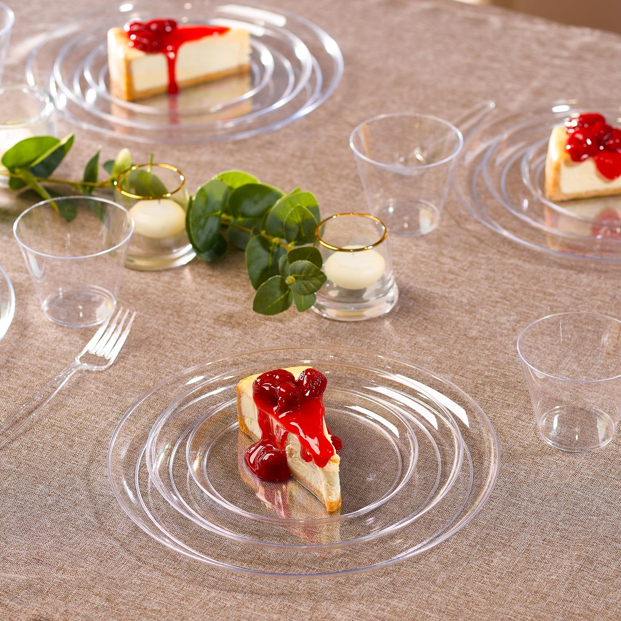 Snapklik.com : PLASTICPRO Plastic Party Plates Edge Collection Premium ...