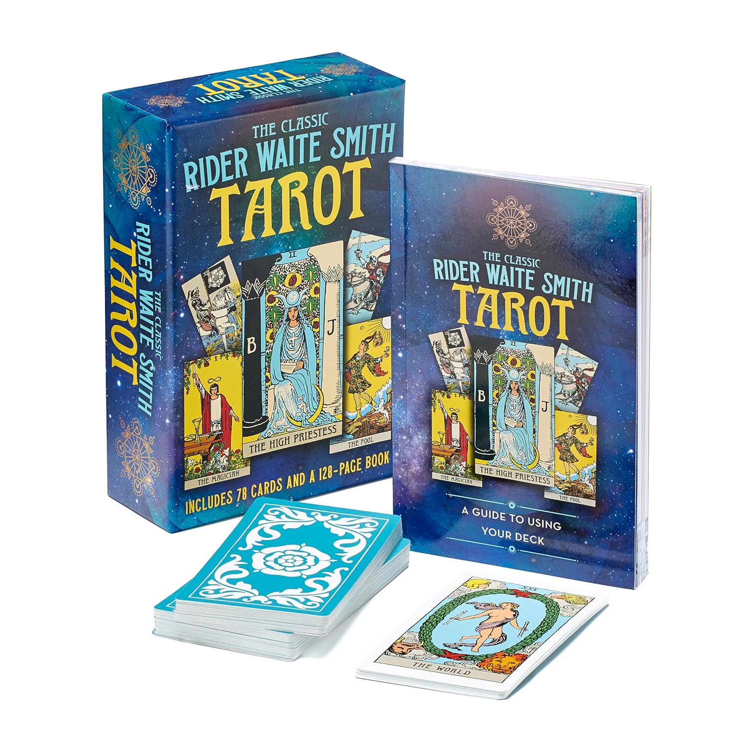 The Classic Rider Waite Smith Tarot Book & Card Deck: Includes 78 Cards ...