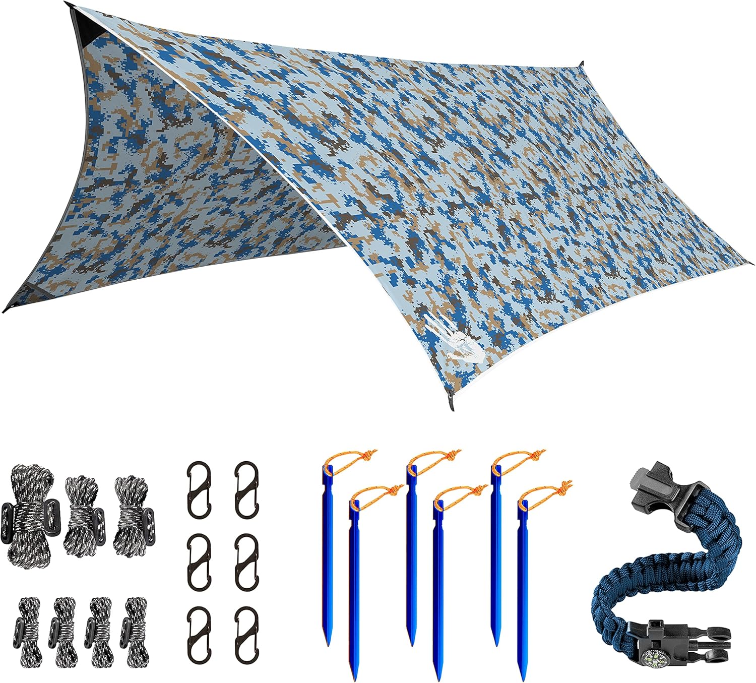 Amazon.com: Rain Fly EVOLUTION 12 x 10 ft Camping Hammock RAIN Fly ...