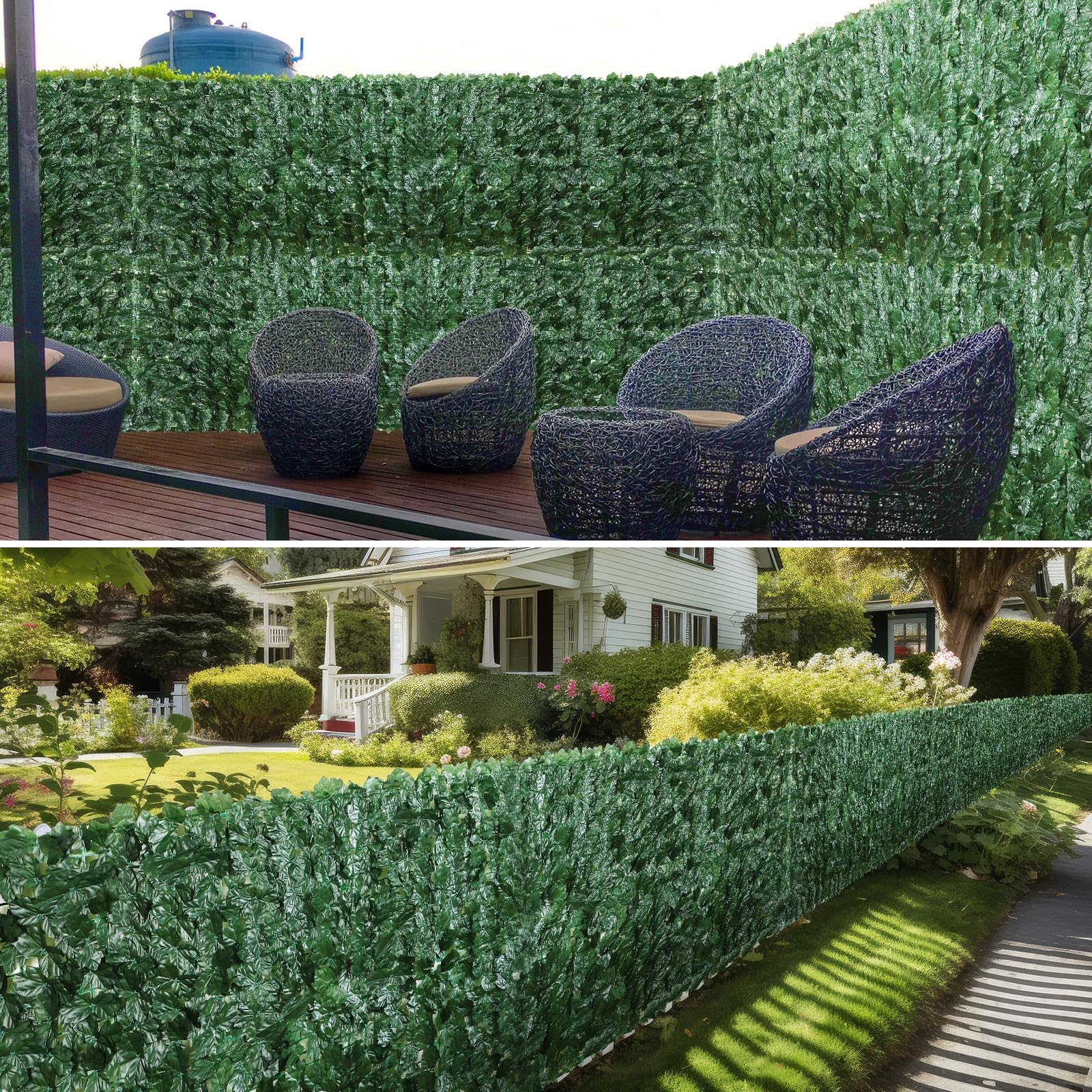 Ceenna 3Pcs Artificial Ivy Privacy Fence Screen 120x40 Inch Expandable ...