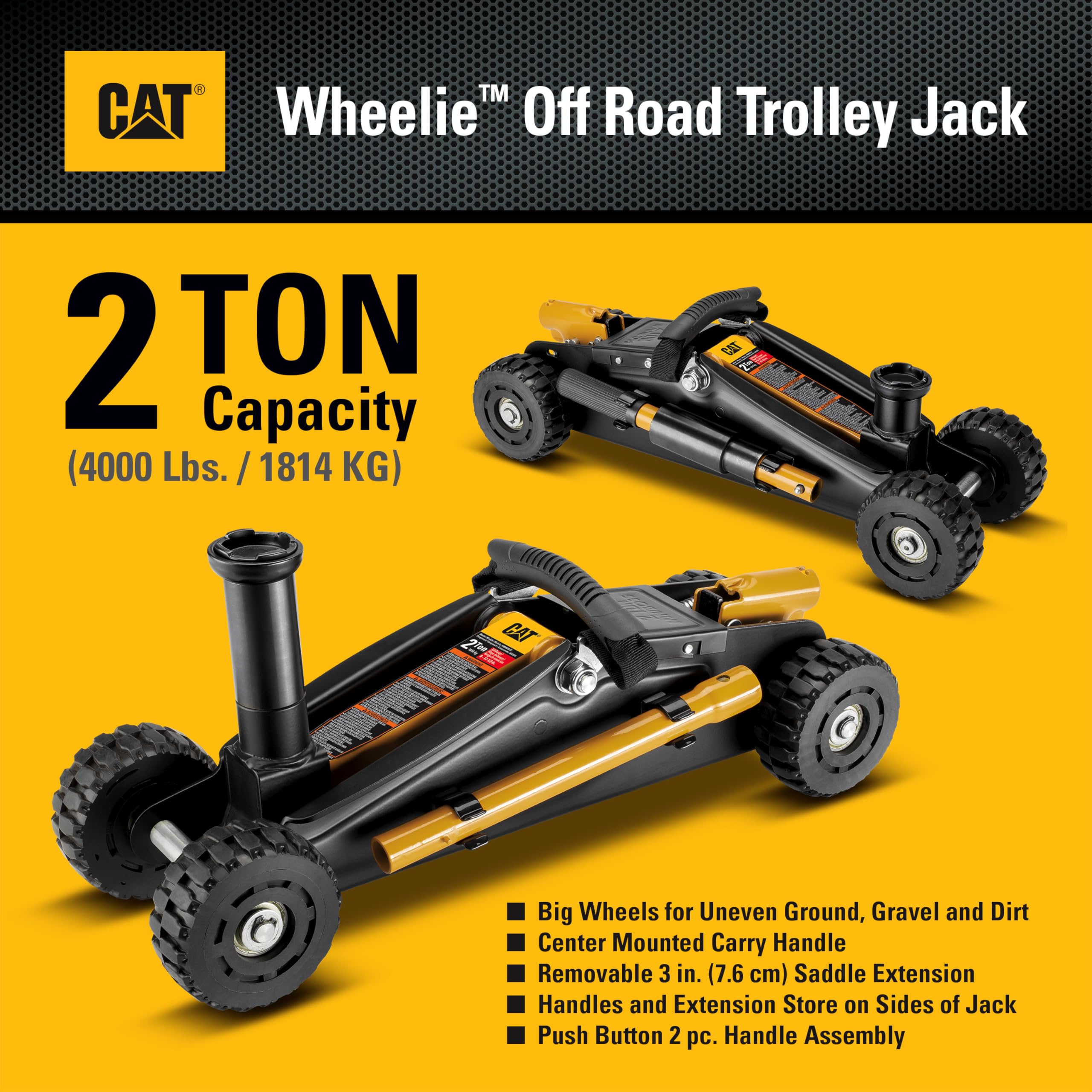 Snapklik.com : Cat Wheelie Off-Road Trolley Jack