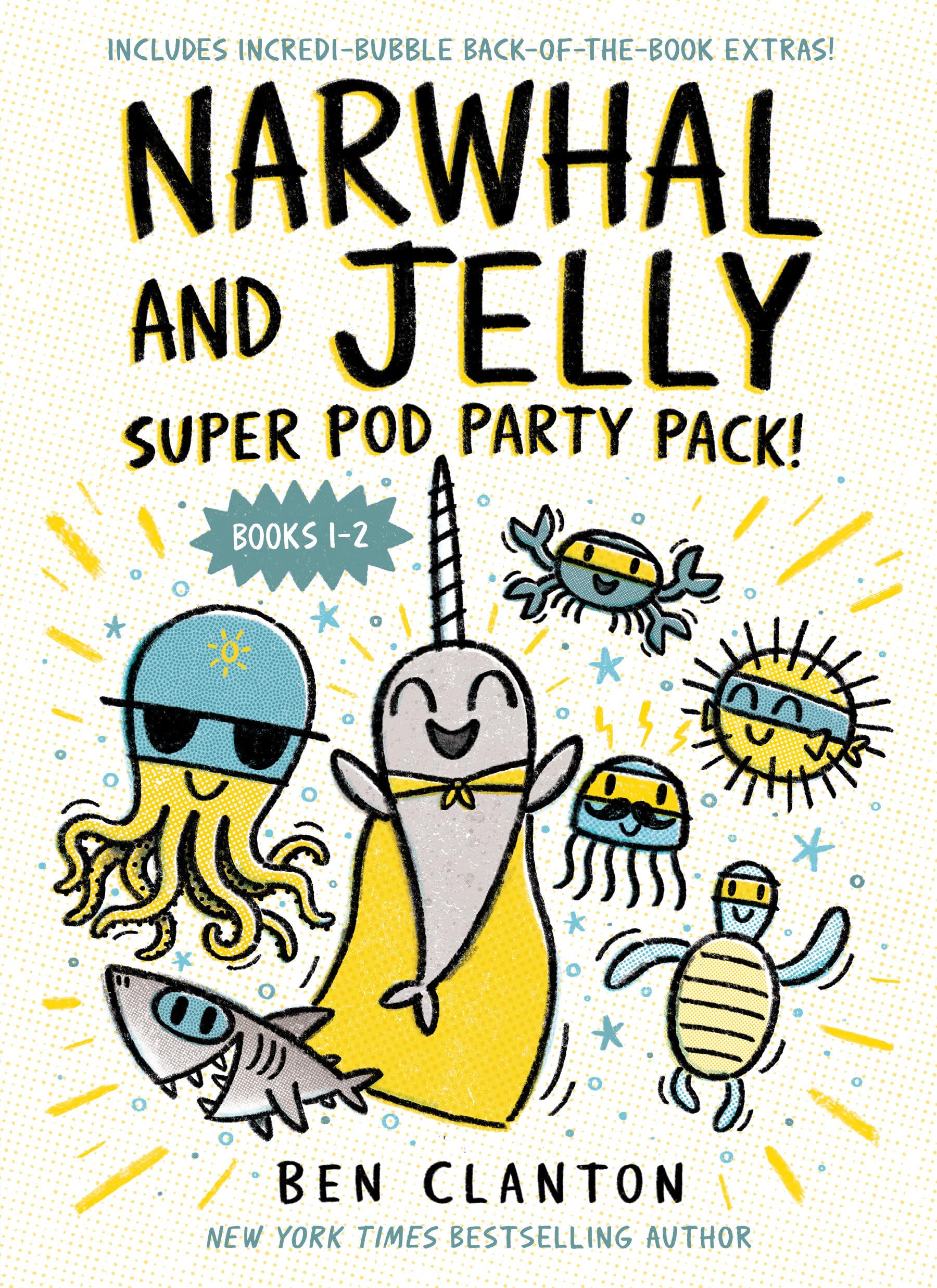 Amazon.com: Narwhal and Jelly: Super Pod Party Pack! (Paperback books 1 ...