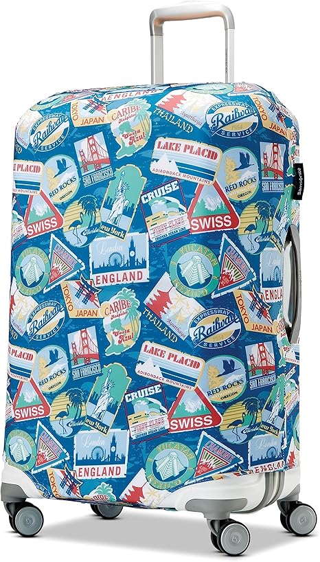 Amazon.com | Samsonite Printed Luggage Cover, City Print, Extra Large ...
