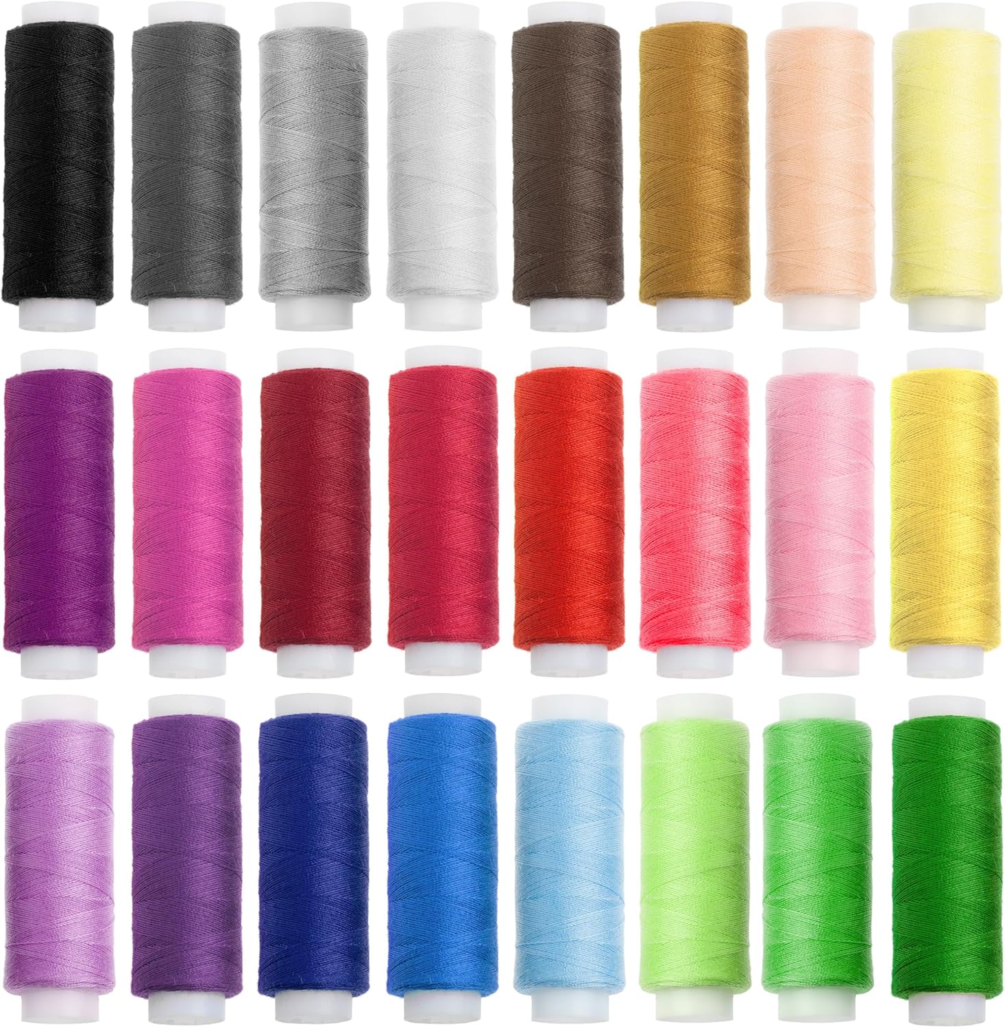Lot de 24 bobines de Fil à Coudre pour Machine à Coudre dans ...