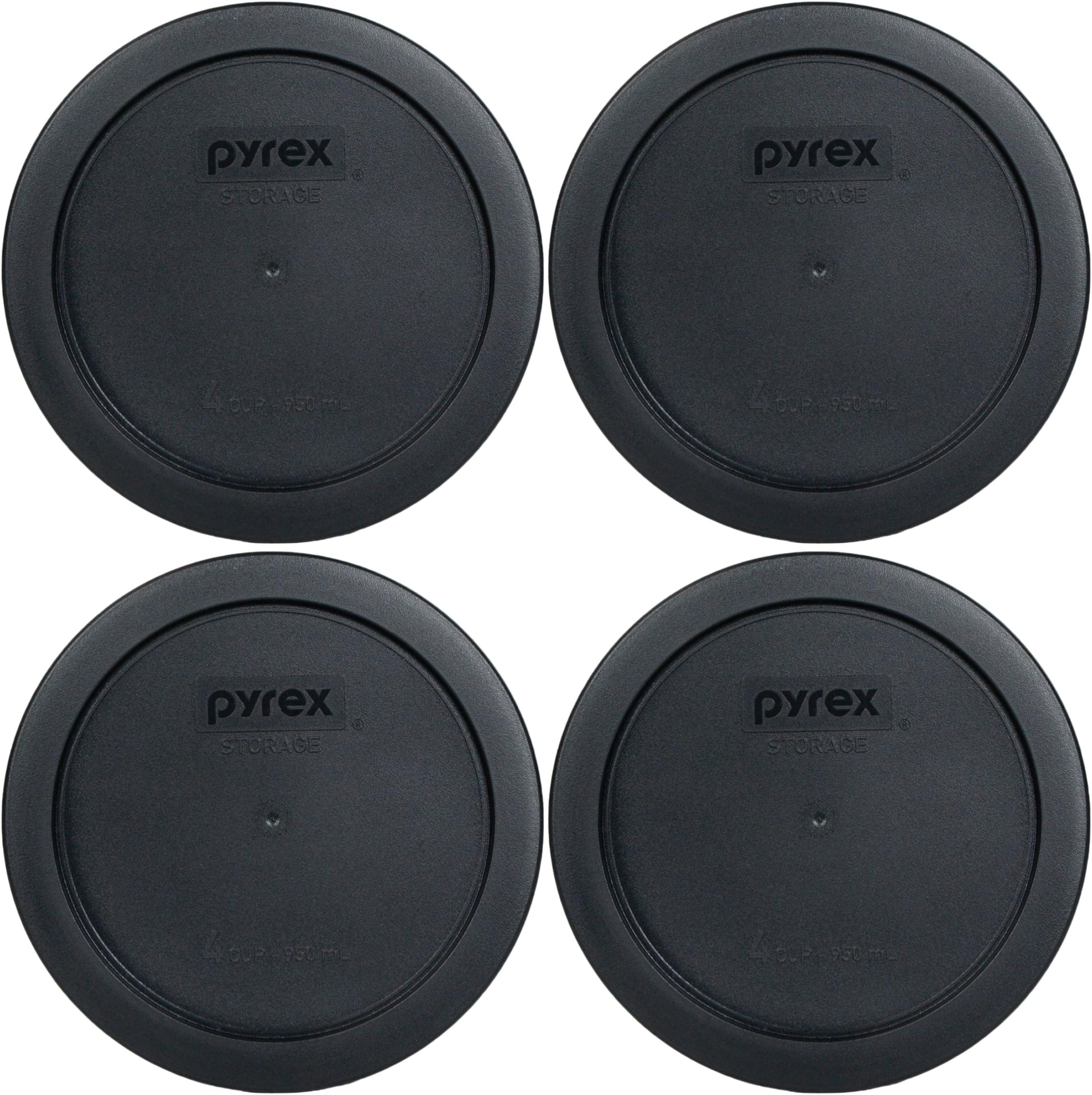 Amazon.com: Pyrex 4 Cup Round Plastic Cover Navy Blue (2 Pack): Home ...