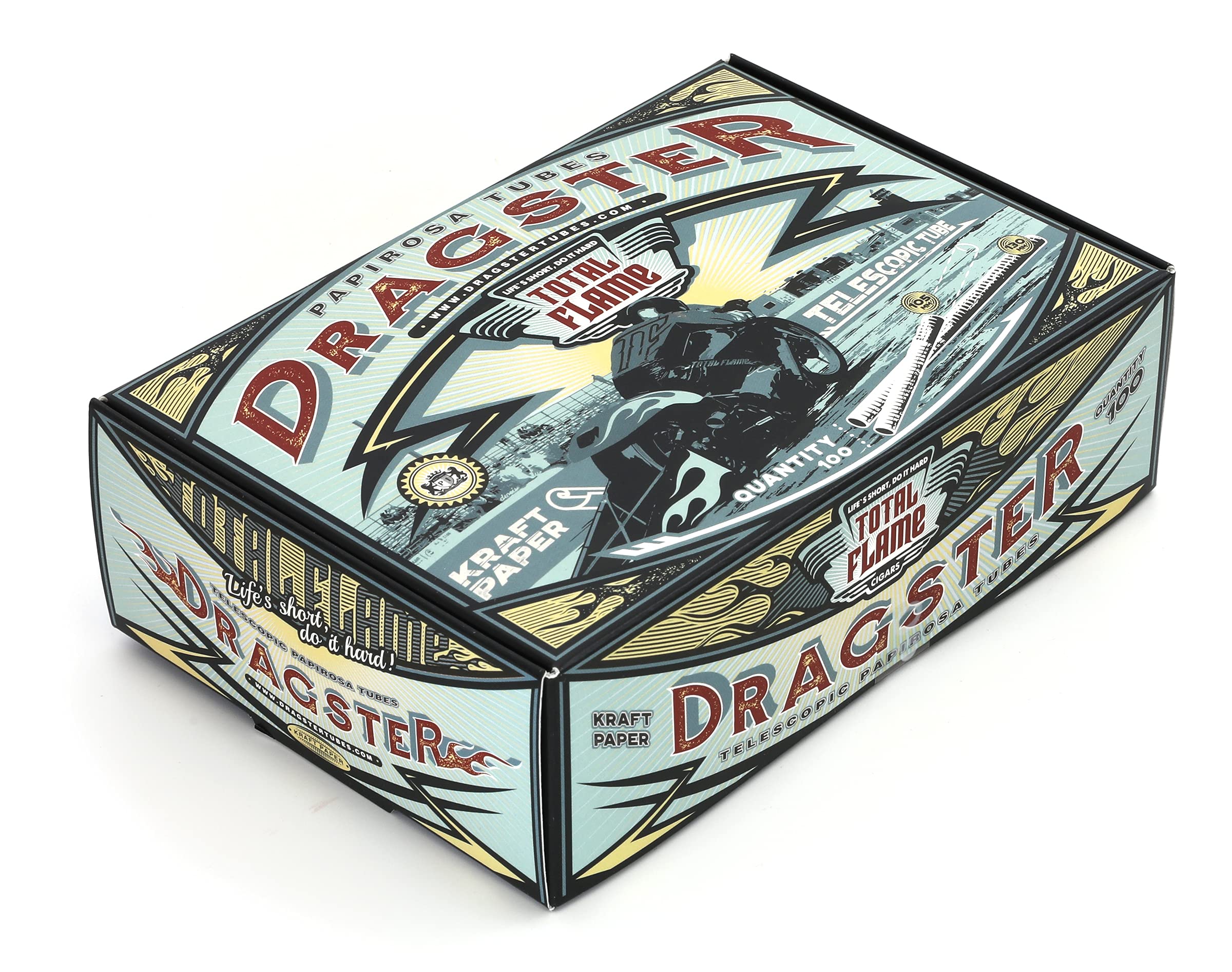 Buy Dragster Rolling Papers with Filter, Pre Rolled Telescopic ...