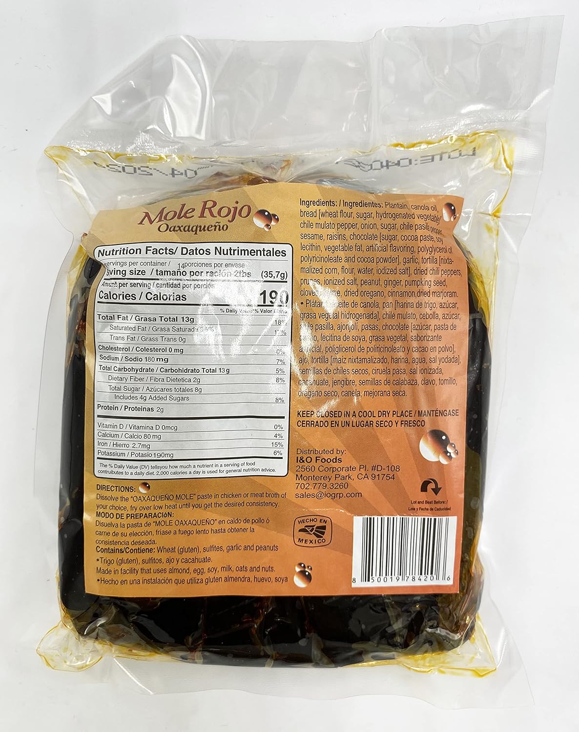 MOLES 5 DE MAYO – Mole Rojo Oaxaqueno 16oz – Yaxa Guatemala