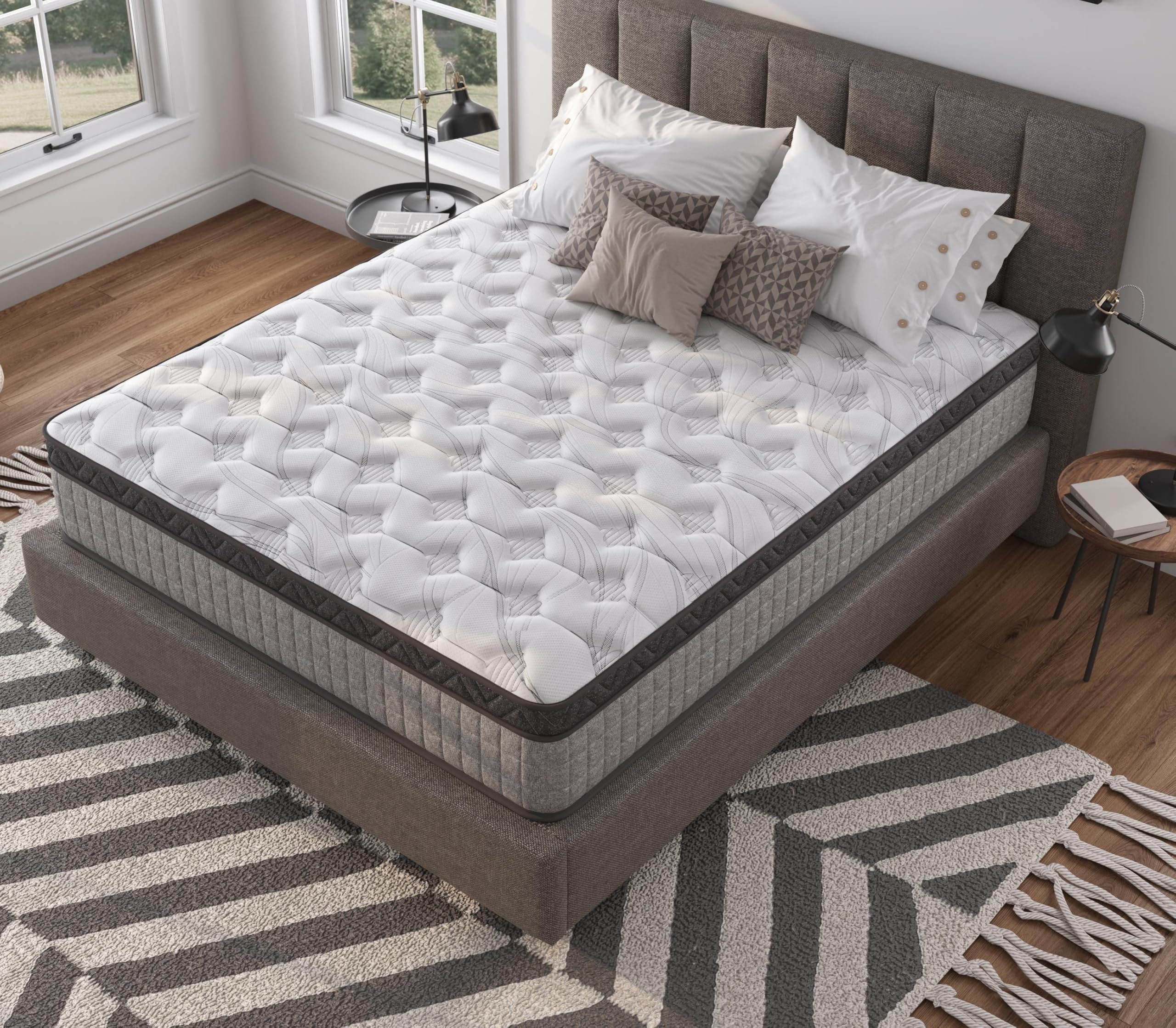 Amazon.com: 12 Inch Queen size Mattresses , New Memory Foam Hybrid ...
