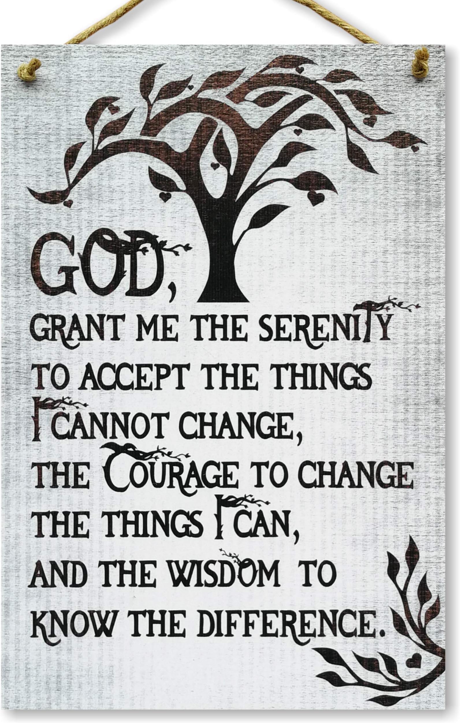 Amazon.com : Sign God Serenity Prayer Positive Inspiring Quote Vintage ...
