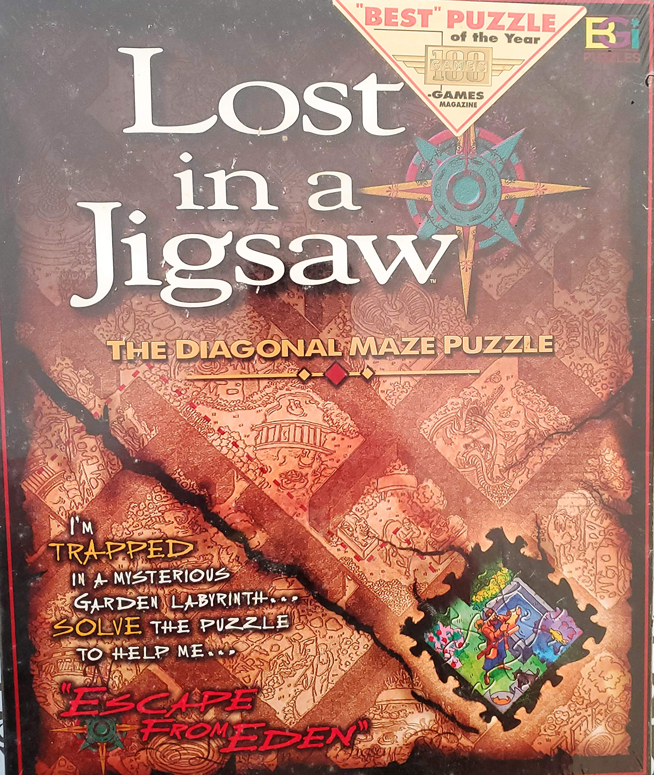 Lost in a Jigsaw: The Diagonal Maze Puzzle : Amazon.co.uk: Toys & Games