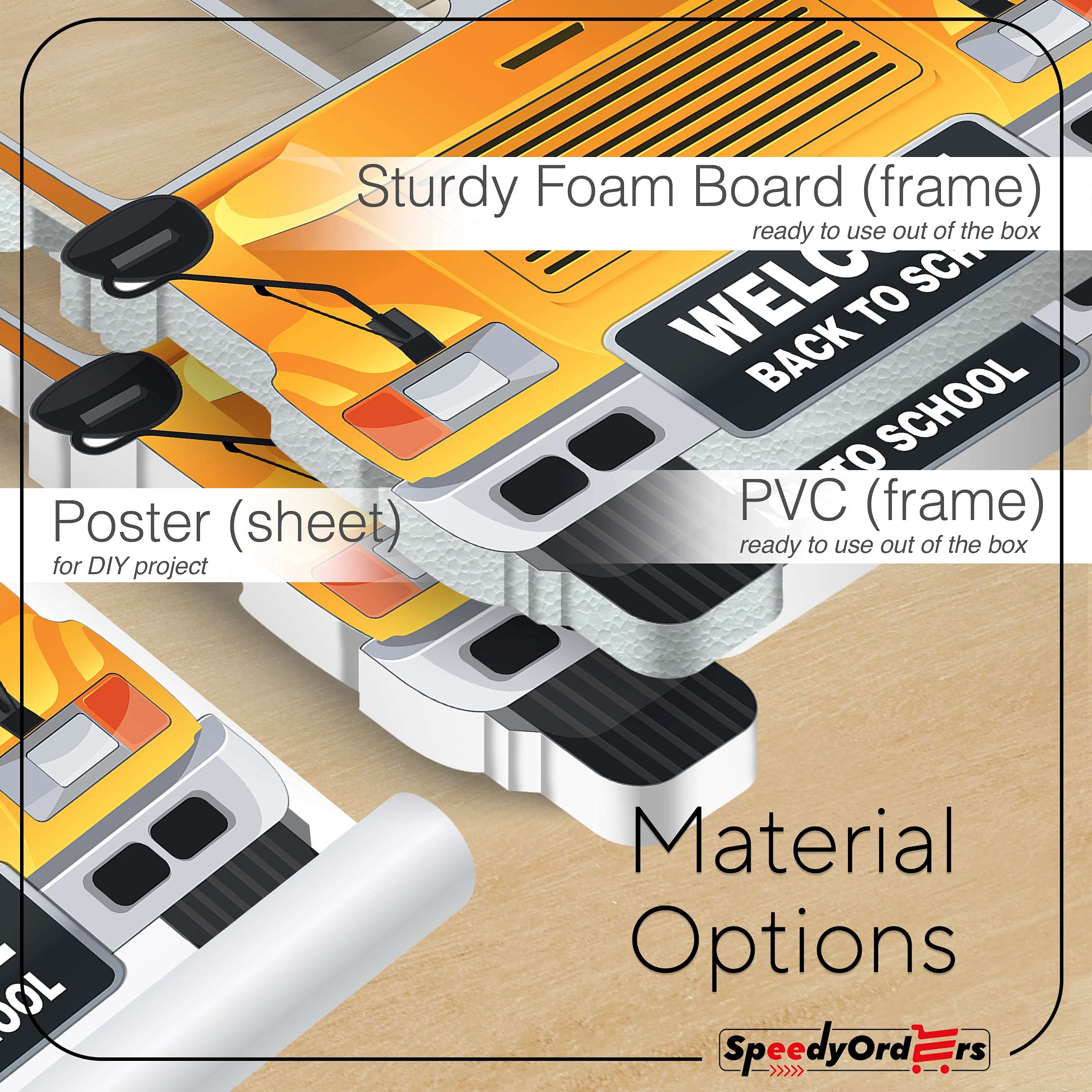 Buy School Bus Photo Frame by SpeedyOrders – Custom Back To School ...