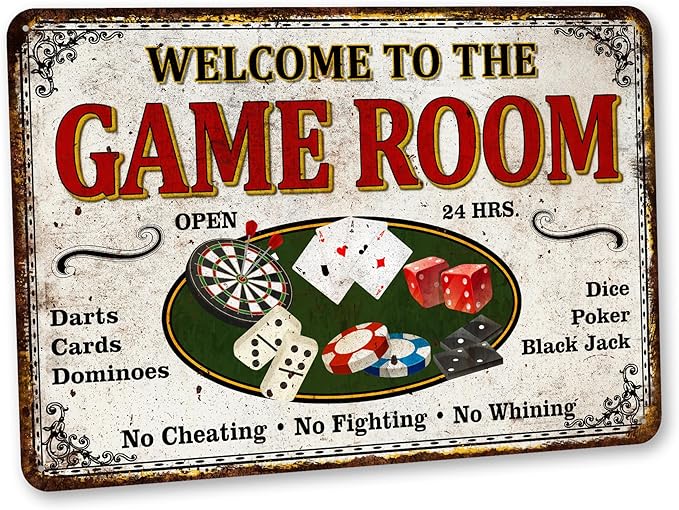 Amazon.com: Game Room Sign Game Room Décor Welcome To The Game Room ...